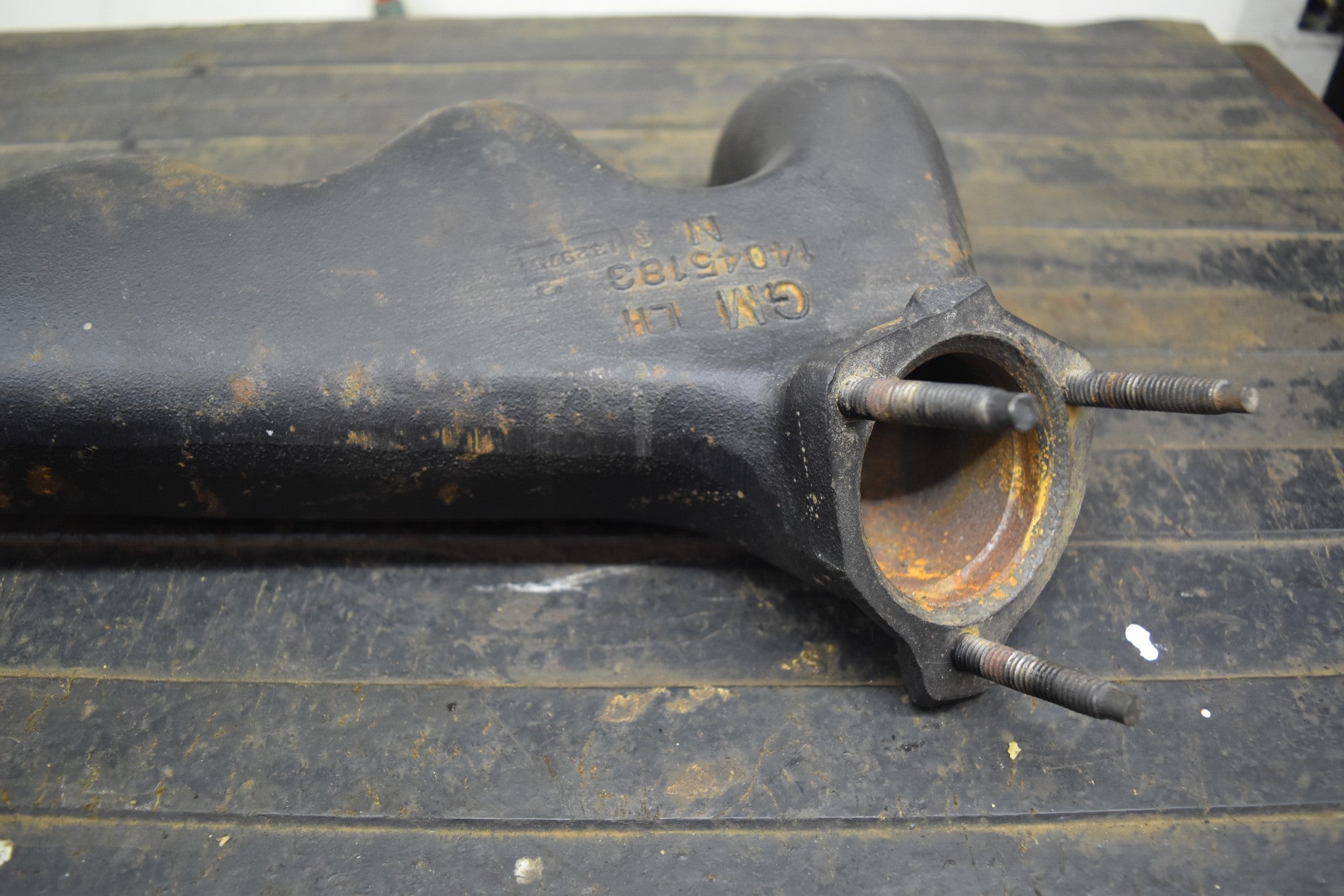 1965 1990 366 427 GMC CHEVY BIG BLOCK ENGINE EXHAUST MANIFOLD 14045183 ...