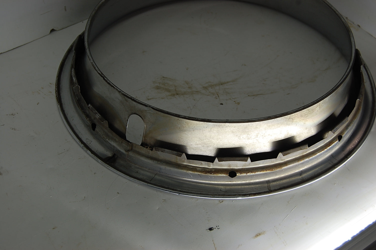 GM Beauty Ring 14" Inch Rim 3" Deep Chrome Ford Chrysler Vintage Used ...