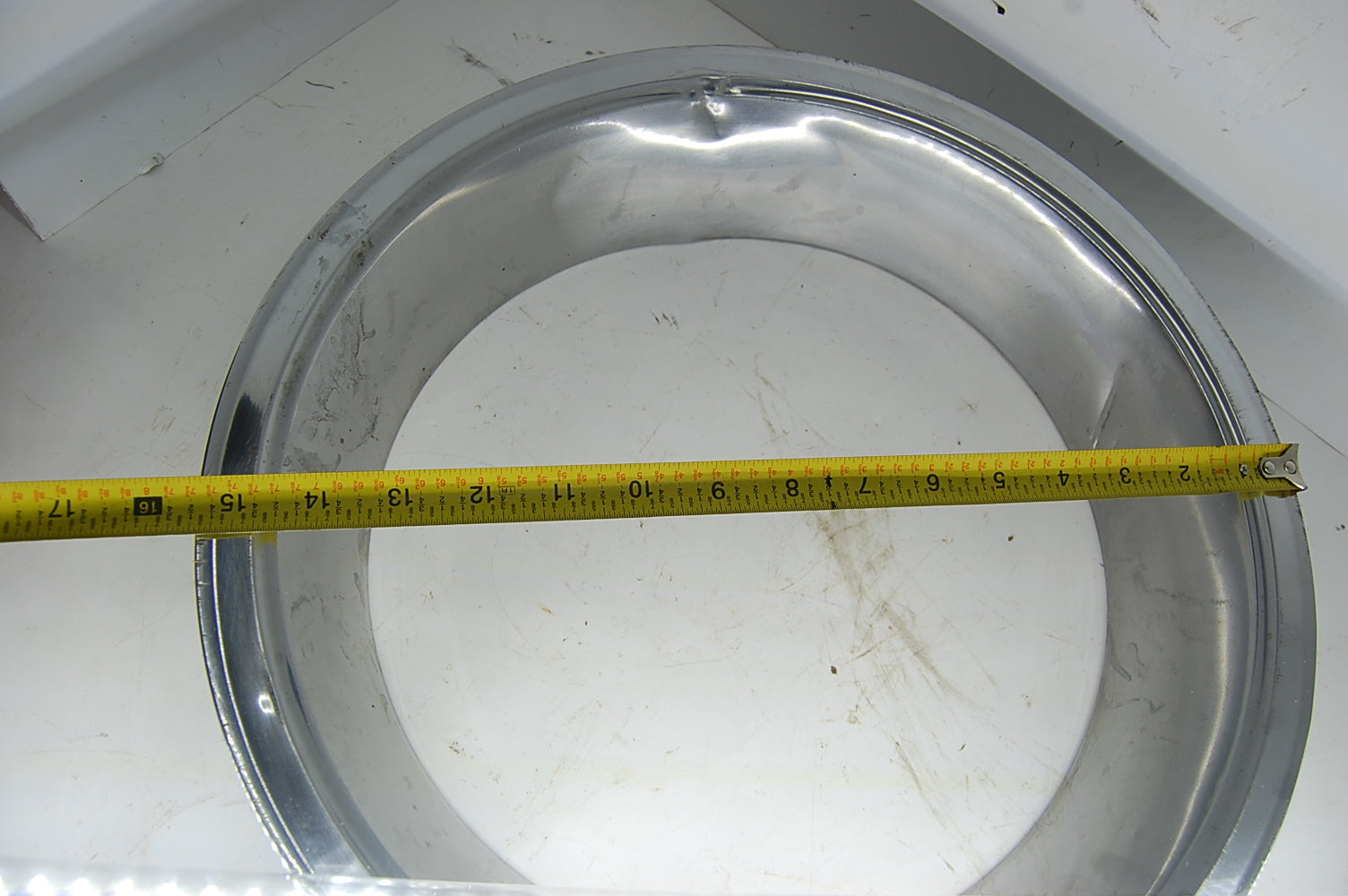 GM Beauty Ring 14" Inch Rim 3" Deep Chrome Ford Chrysler Vintage Used ...