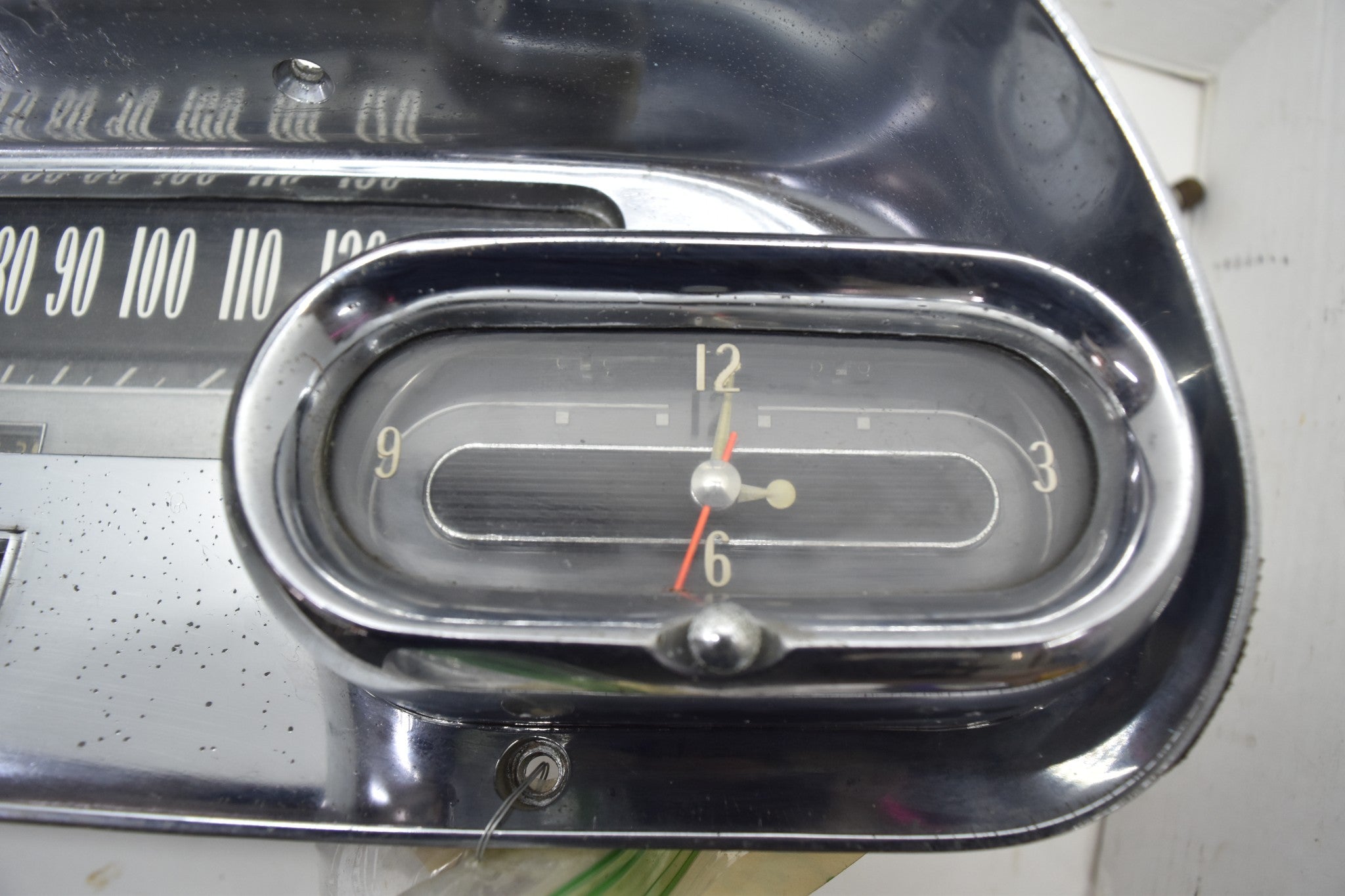 1958 CADILLAC LIMO FLEETWOOD SERIES 75 DASHBOARD DASH CLOCK TEMP FUEL ...