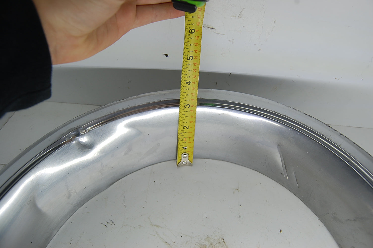 GM Beauty Ring 14" Inch Rim 3" Deep Chrome Ford Chrysler Vintage Used ...