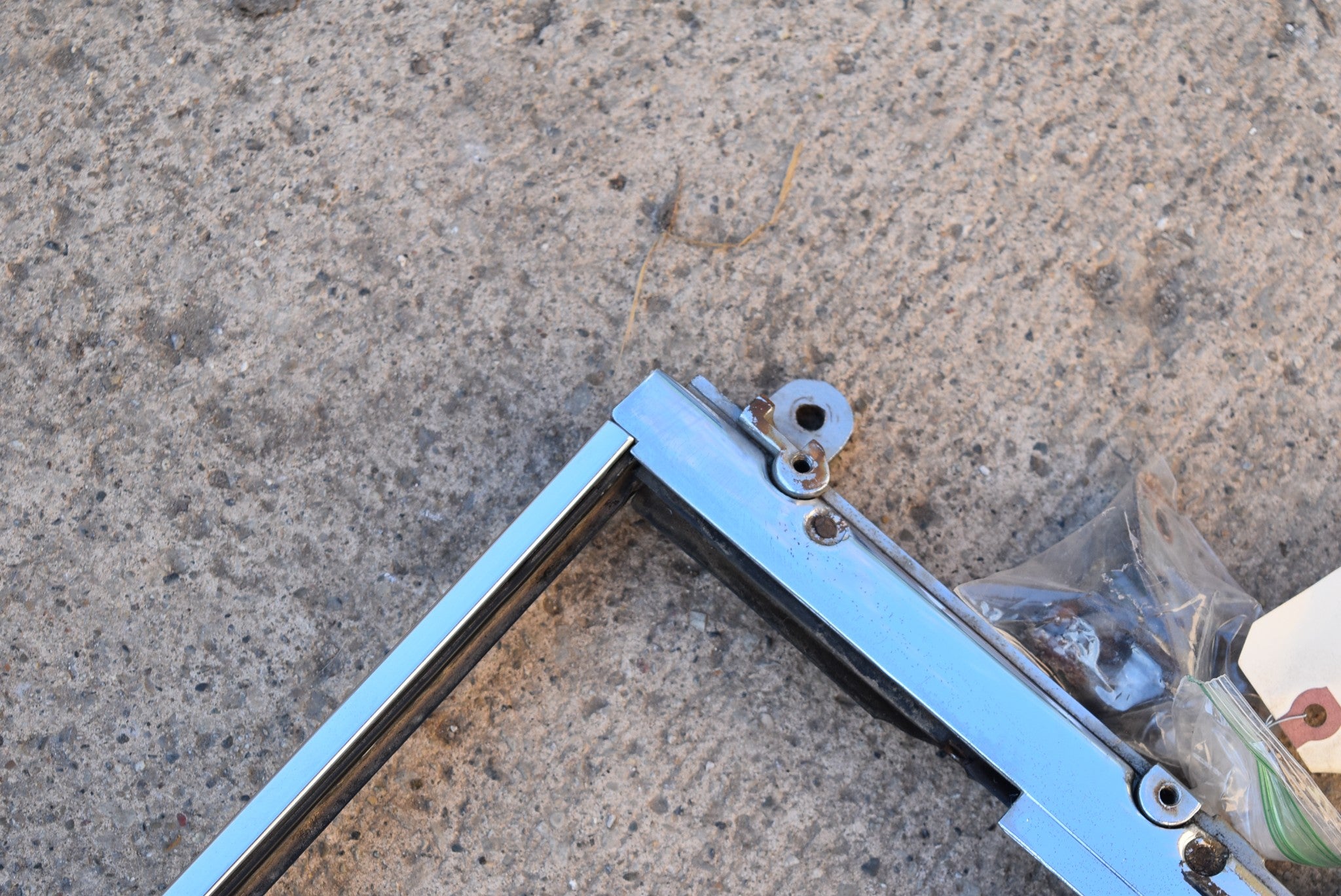 1957 1958 Cadillac Right Passenger Front Vent Wing Window Frame Chrome ...