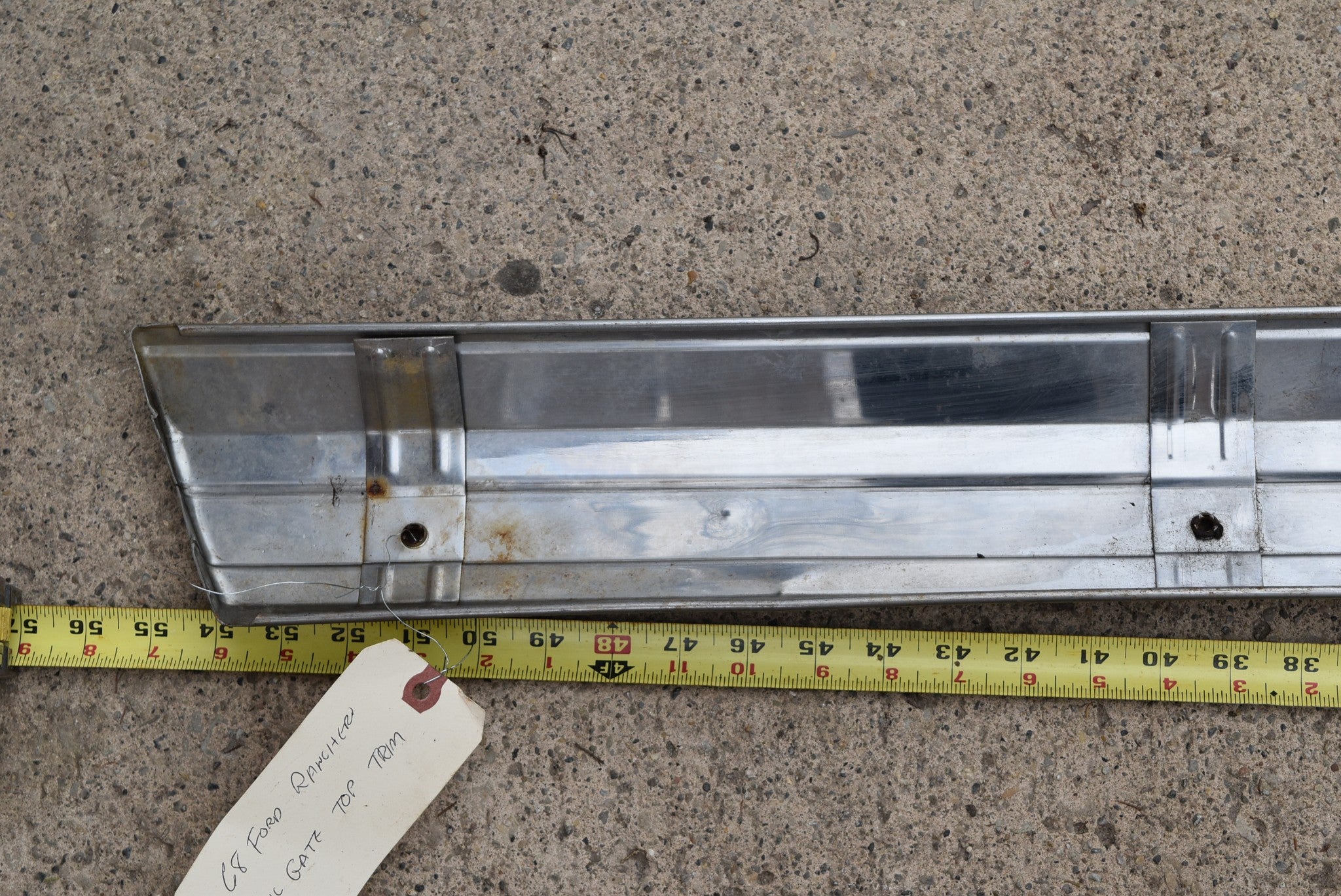 1968 1969 Ford Ranchero Tailgate Trim Moulding 68 69 Bed Stainless OEM ...