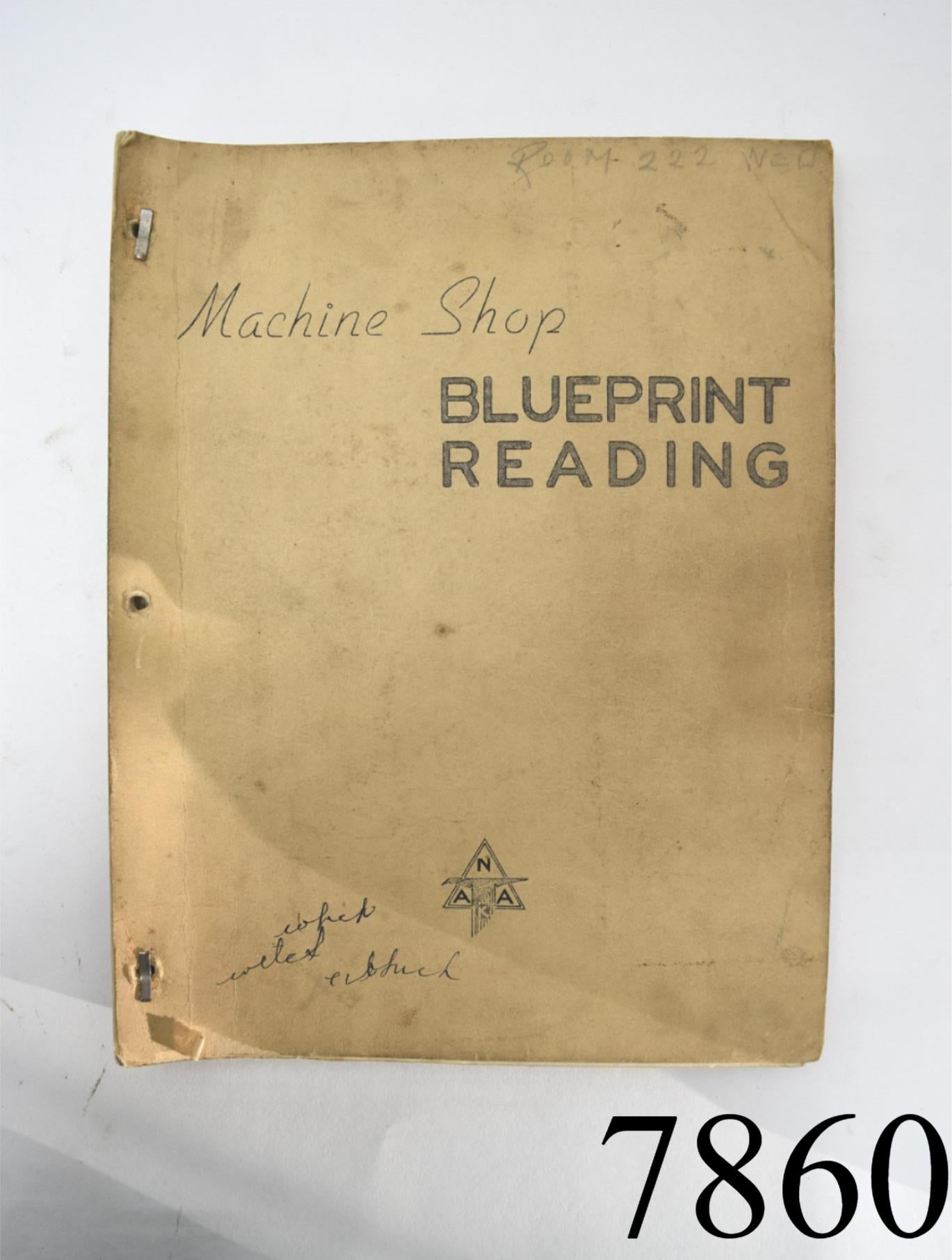 1920s Military Army Air Corps Machine Shop Blueprint Reading Work Book ...