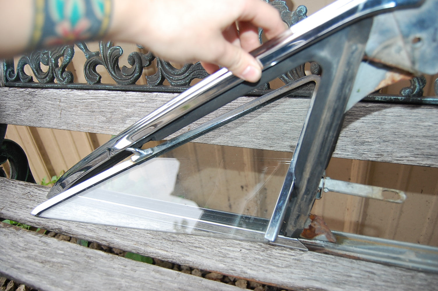 1963 Pontiac Catalina Passenger RH Vent Window Frame And Glass Origina ...