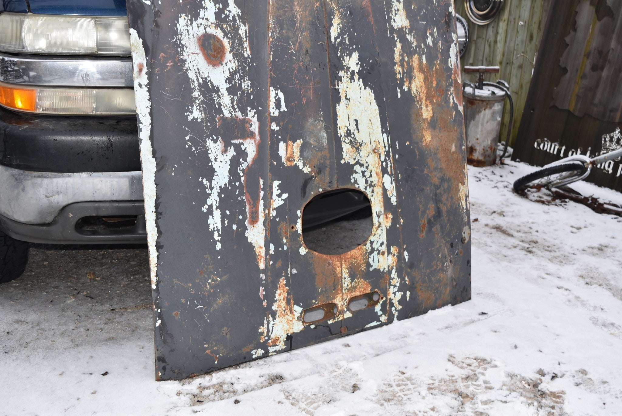 RARE 1968 68 Ford Ranchero Hood Bonnet Torino Fairlane 1969 69 BENT NE ...