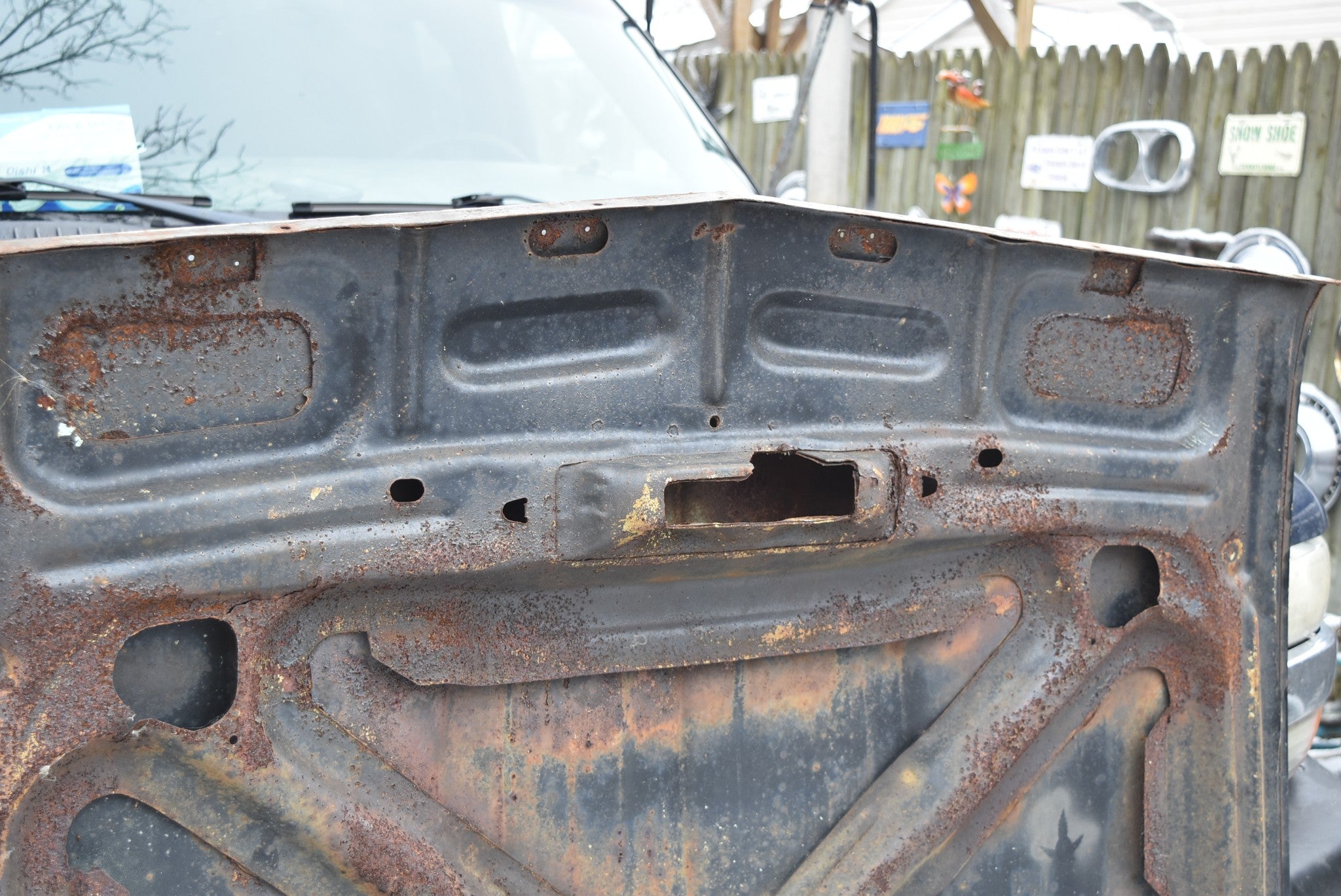 RARE 1968 68 Ford Ranchero Hood Bonnet Torino Fairlane 1969 69 BENT NE ...