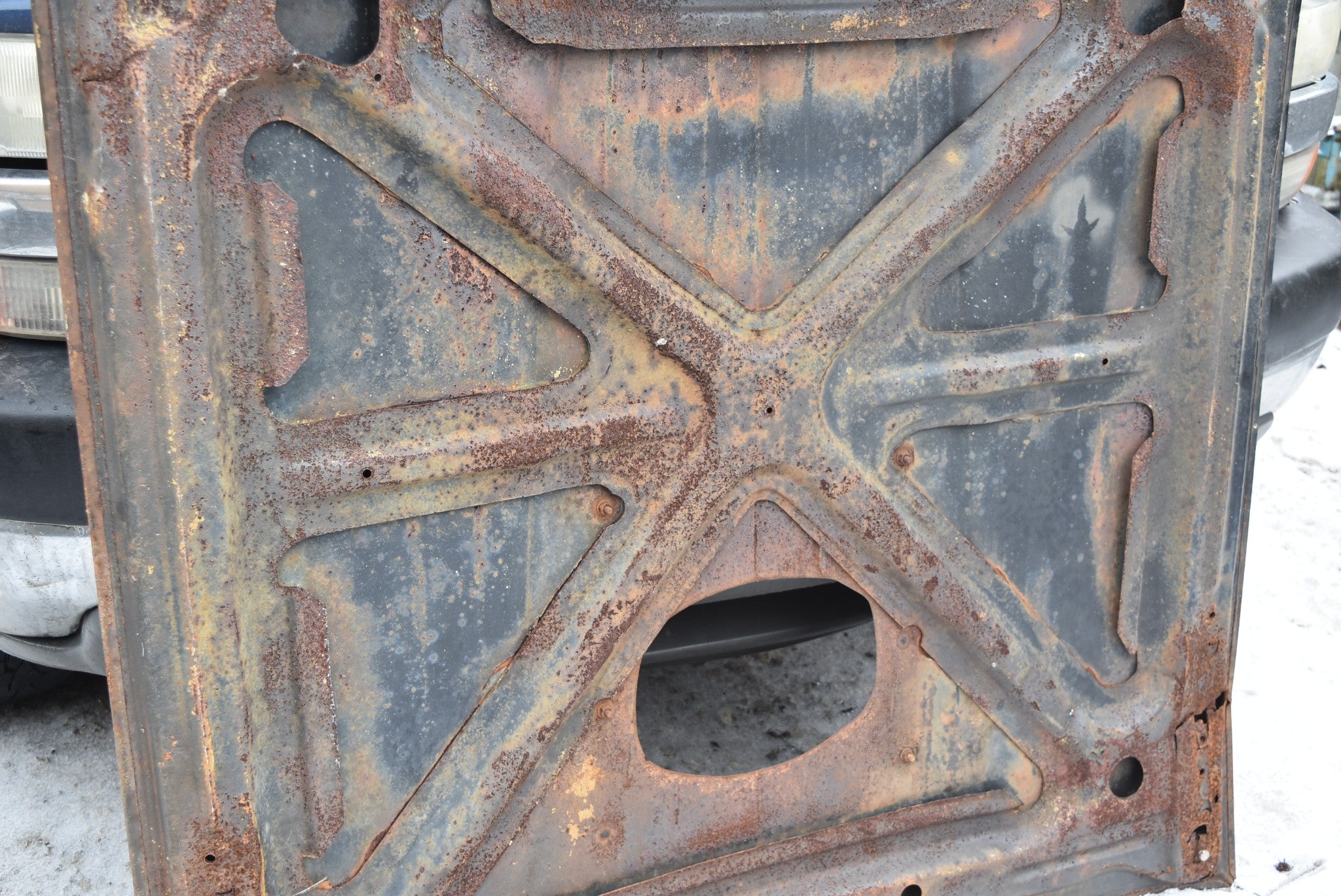 RARE 1968 68 Ford Ranchero Hood Bonnet Torino Fairlane 1969 69 BENT NE ...