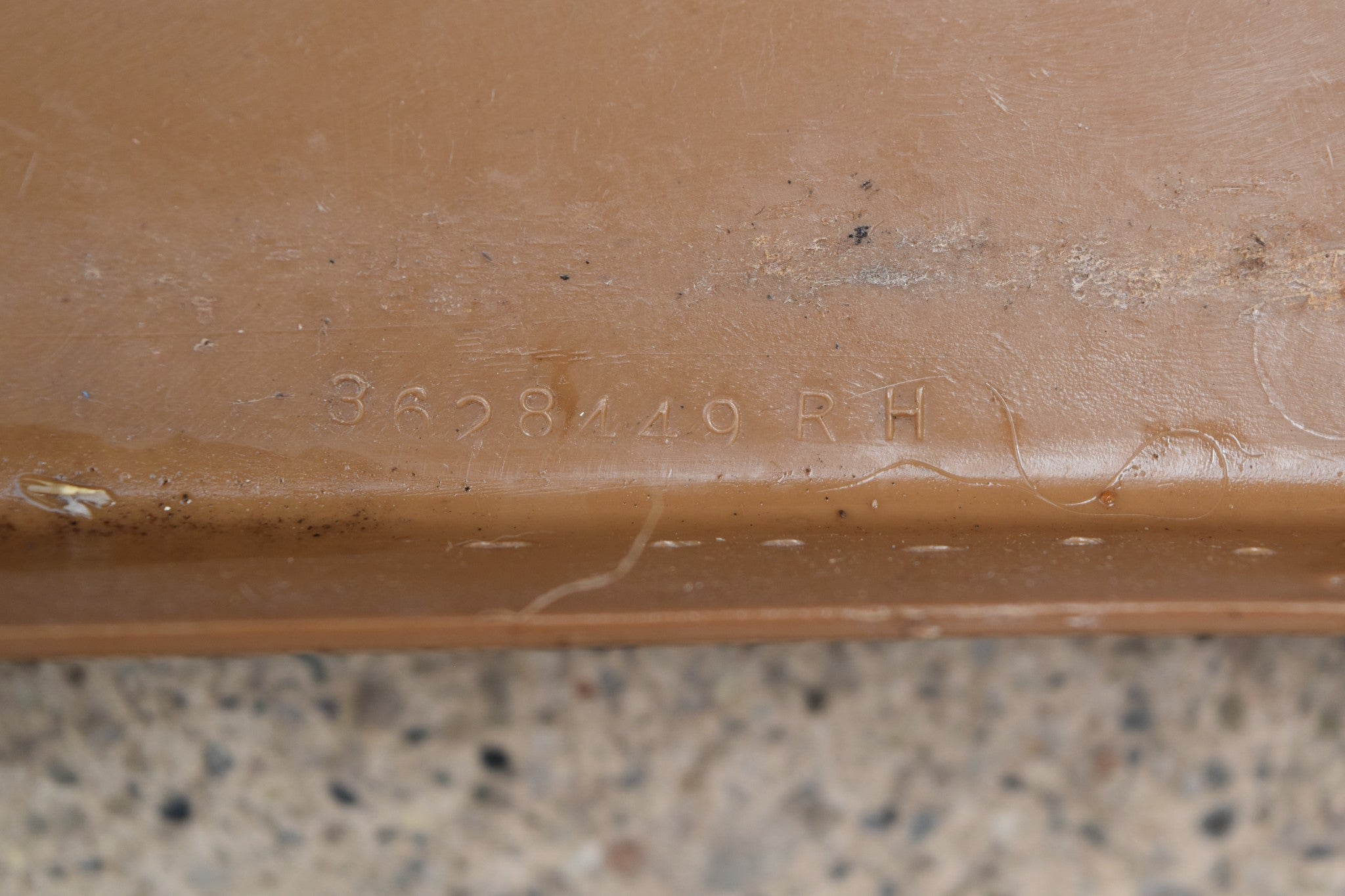 1970 AMC Javelin High Back Turtle Shell Bucket Seat Back Plastic Right ...