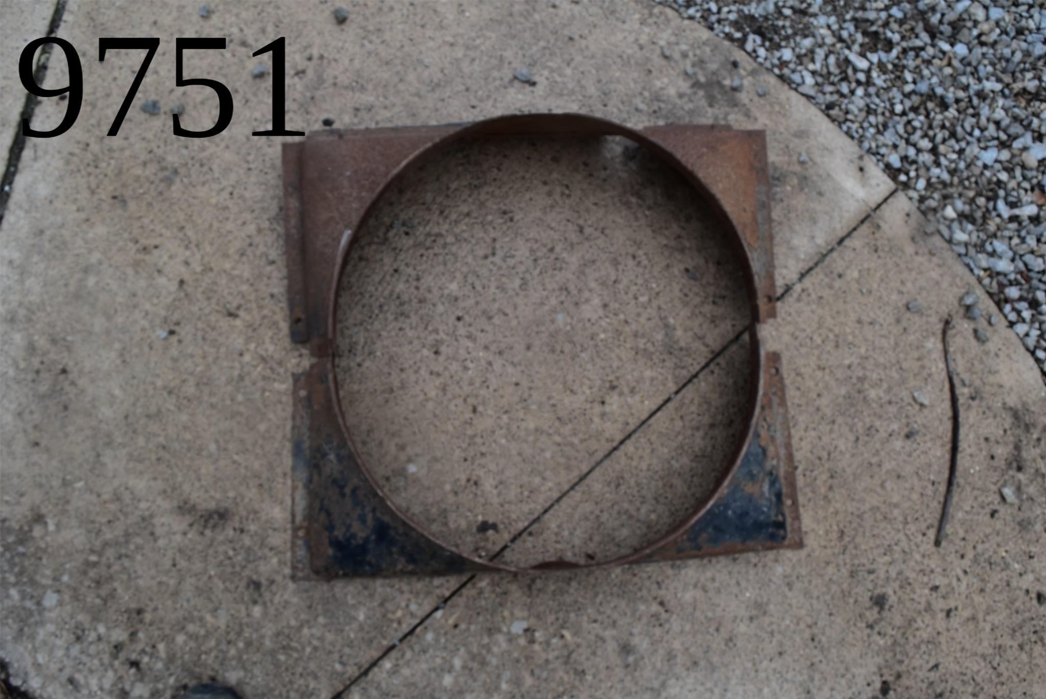 1958 CADILLAC RADIATOR FAN SHROUD METAL A/C AIR CONDITION SURROUND 58 ...