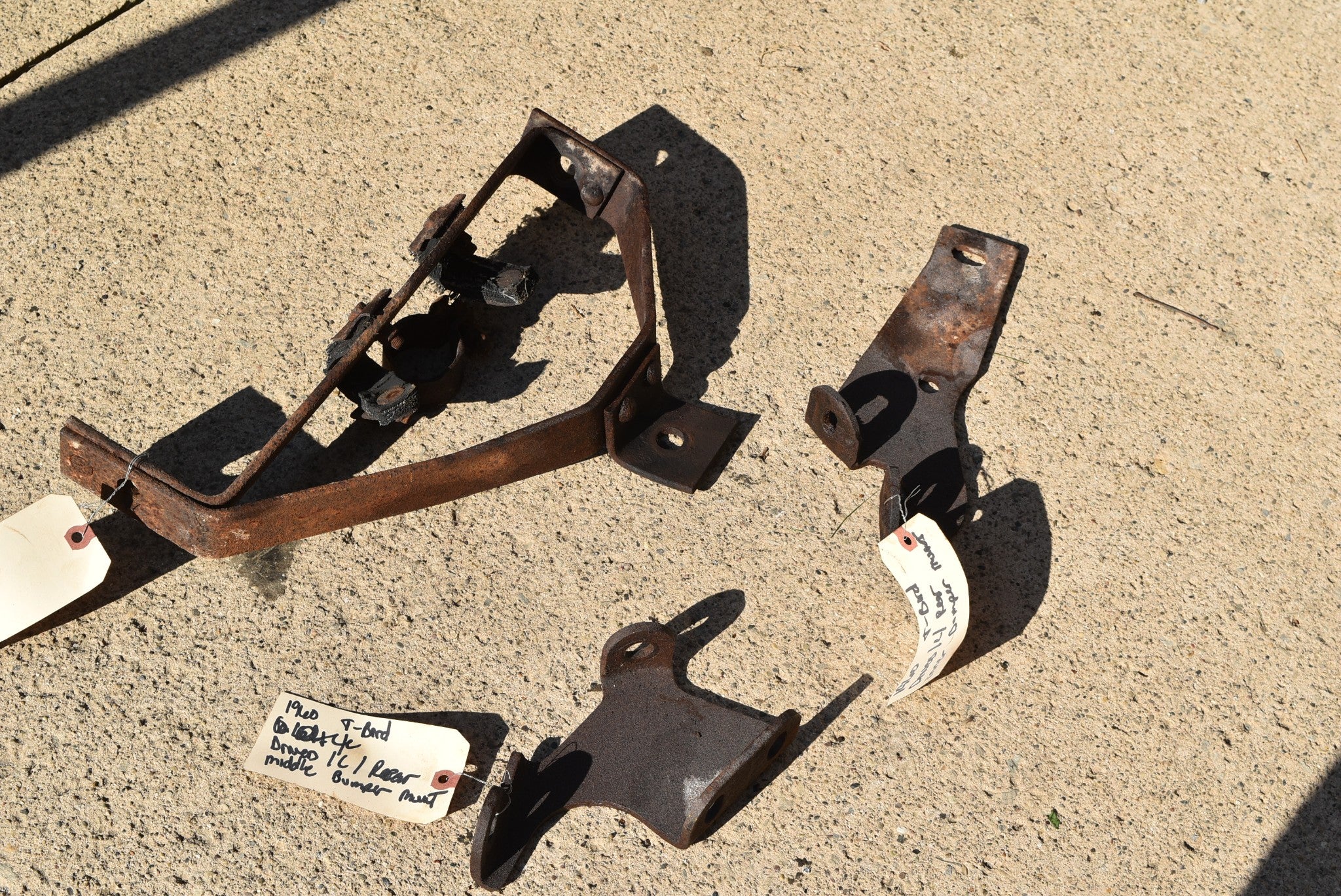 Original 1958 1960 Ford Thunderbird LH Rear Bumper Brackets OEM 58 59 ...