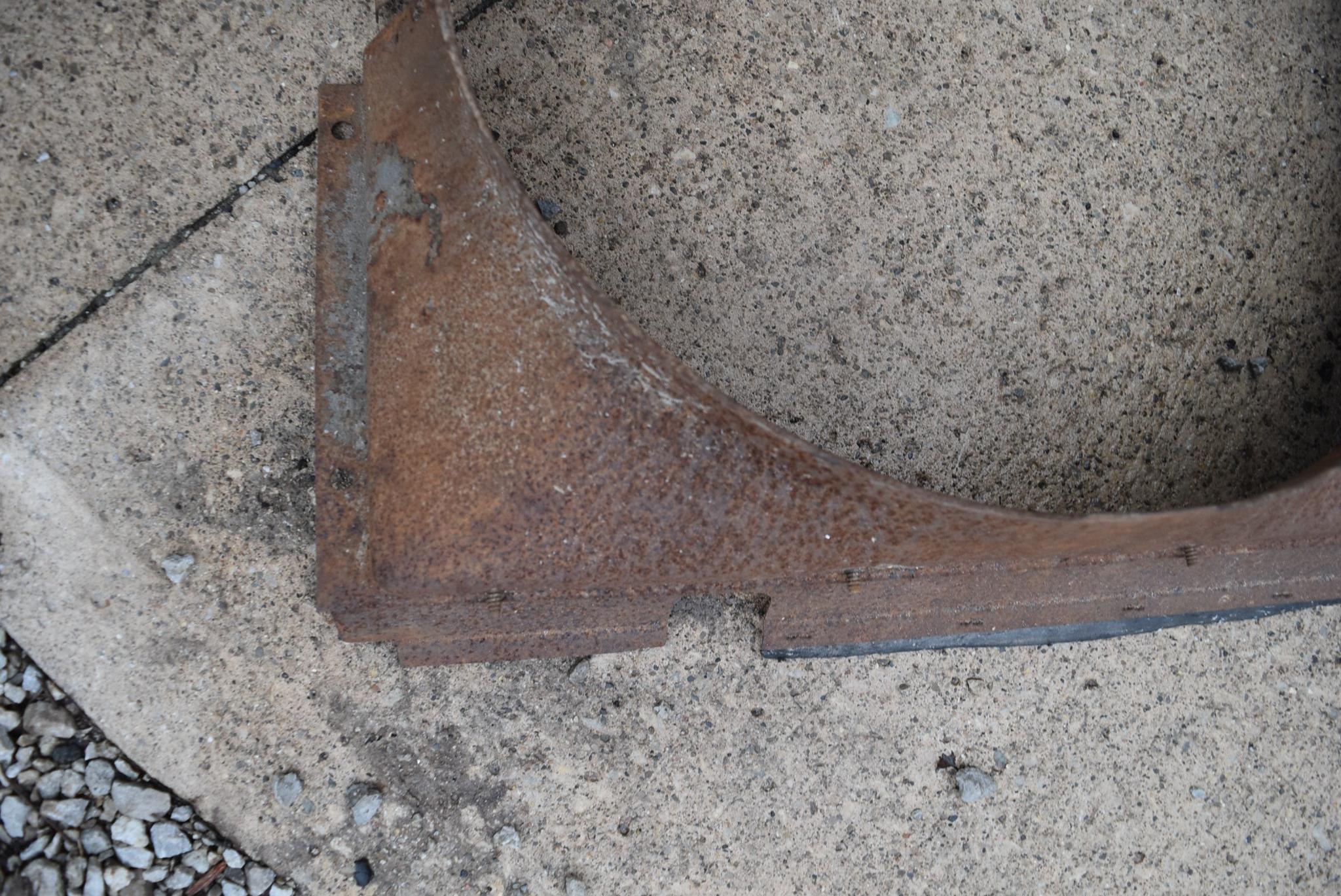 1958 CADILLAC RADIATOR FAN SHROUD METAL A/C AIR CONDITION SURROUND 58 ...