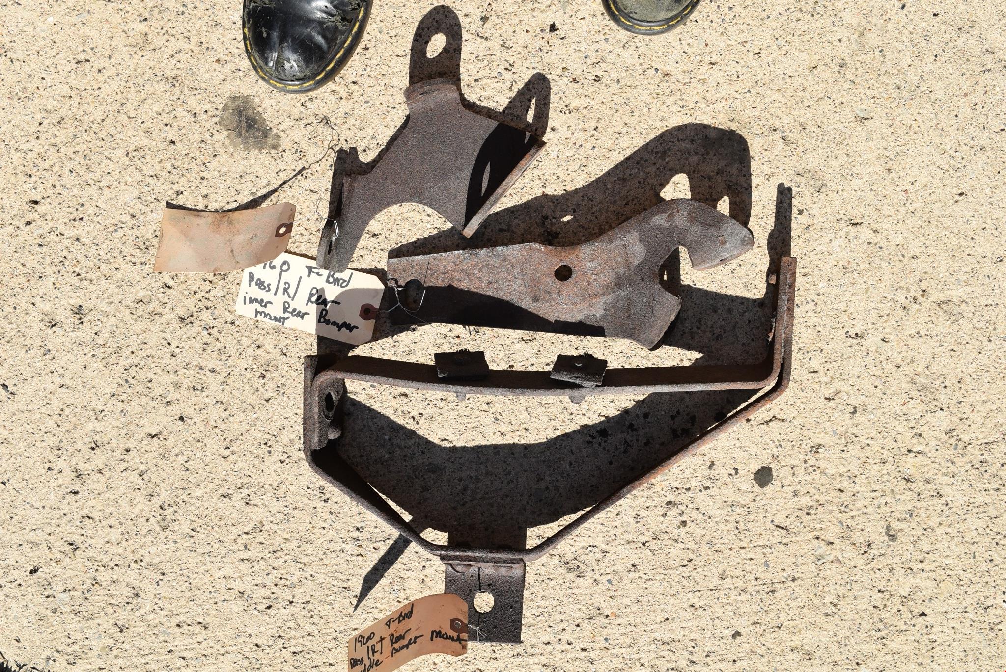 Original 1958 1960 Ford Thunderbird RH Rear Bumper Brackets OEM 58 59 ...