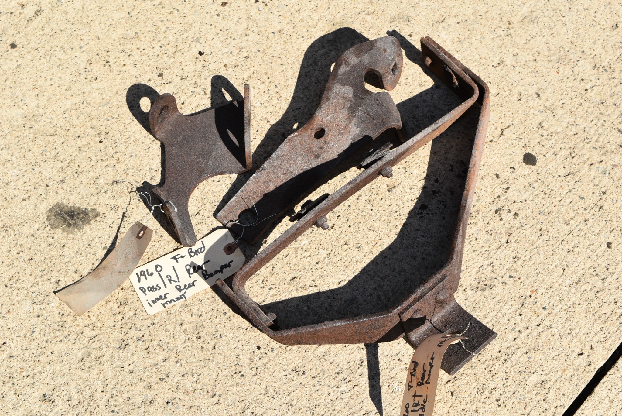 Original 1958 1960 Ford Thunderbird RH Rear Bumper Brackets OEM 58 59 ...