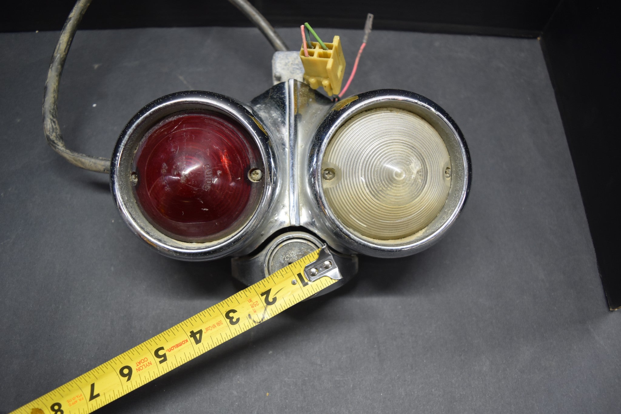 1957 CADILLAC FLEETWOOD LEFT LH REAR TAIL LIGHT TAILLIGHT GAS FUEL DOO ...