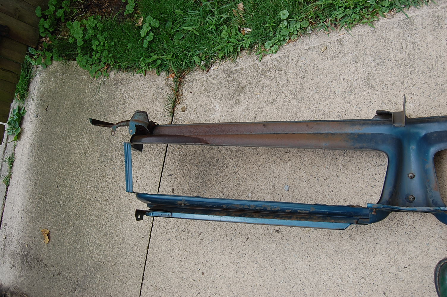 1963 Pontiac Catalina Header Panel Original Blue Emblem Metal Grand Pr ...