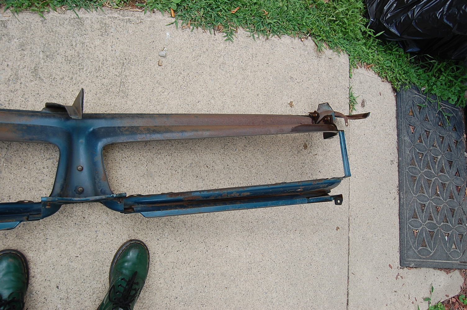 1963 Pontiac Catalina Header Panel Original Blue Emblem Metal Grand Pr ...