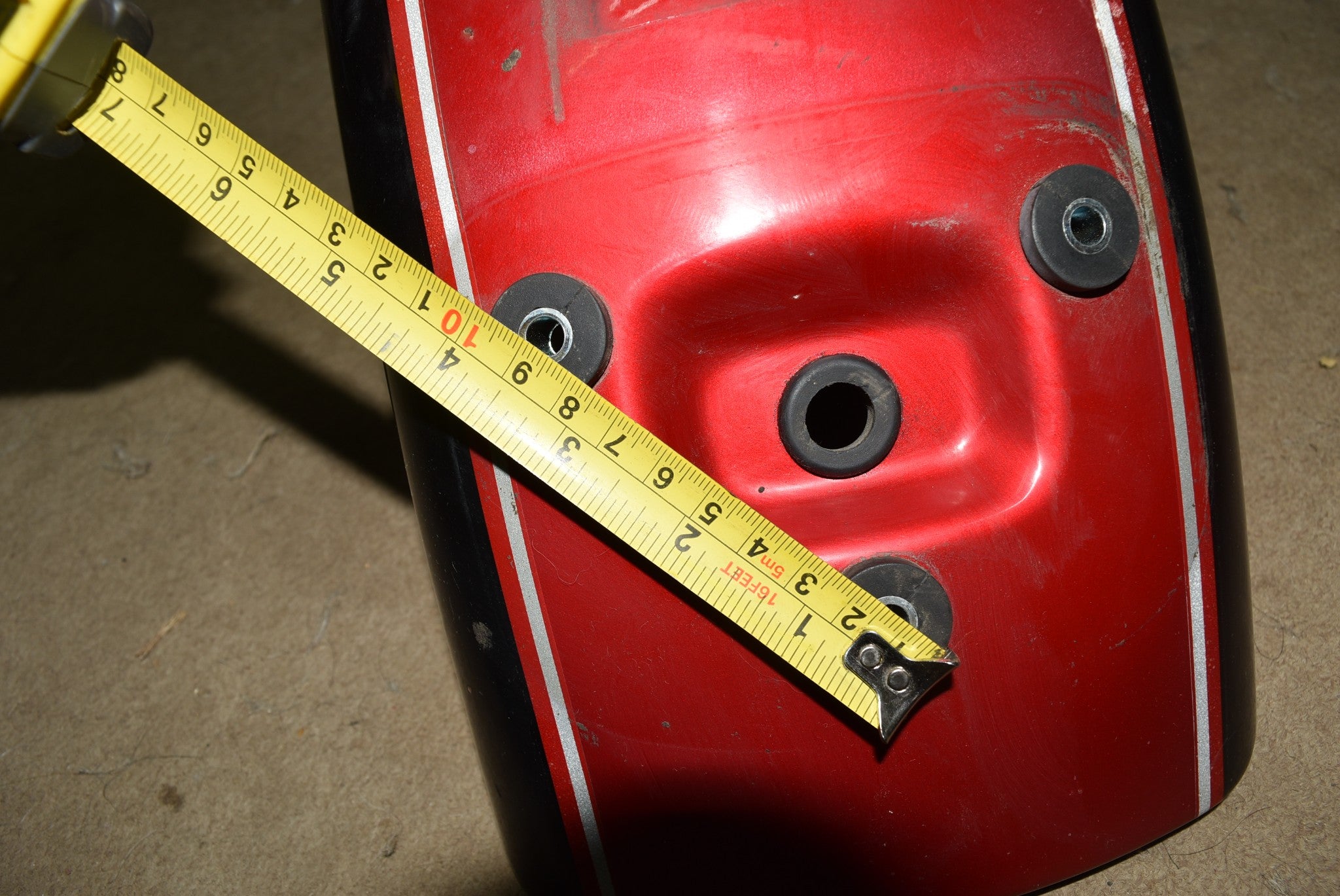 1997 KAWASAKI VULCAN 88 VN1500 REAR WHEEL FENDER PANEL RED BLACK 97 15 ...