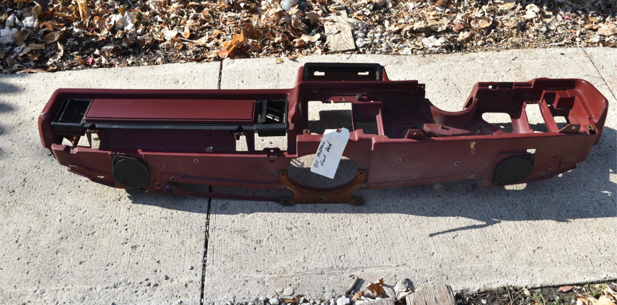 1984 1985 1986 Ford Mustang Dash Shell Skin 86 85 84 Dashboard Convert ...