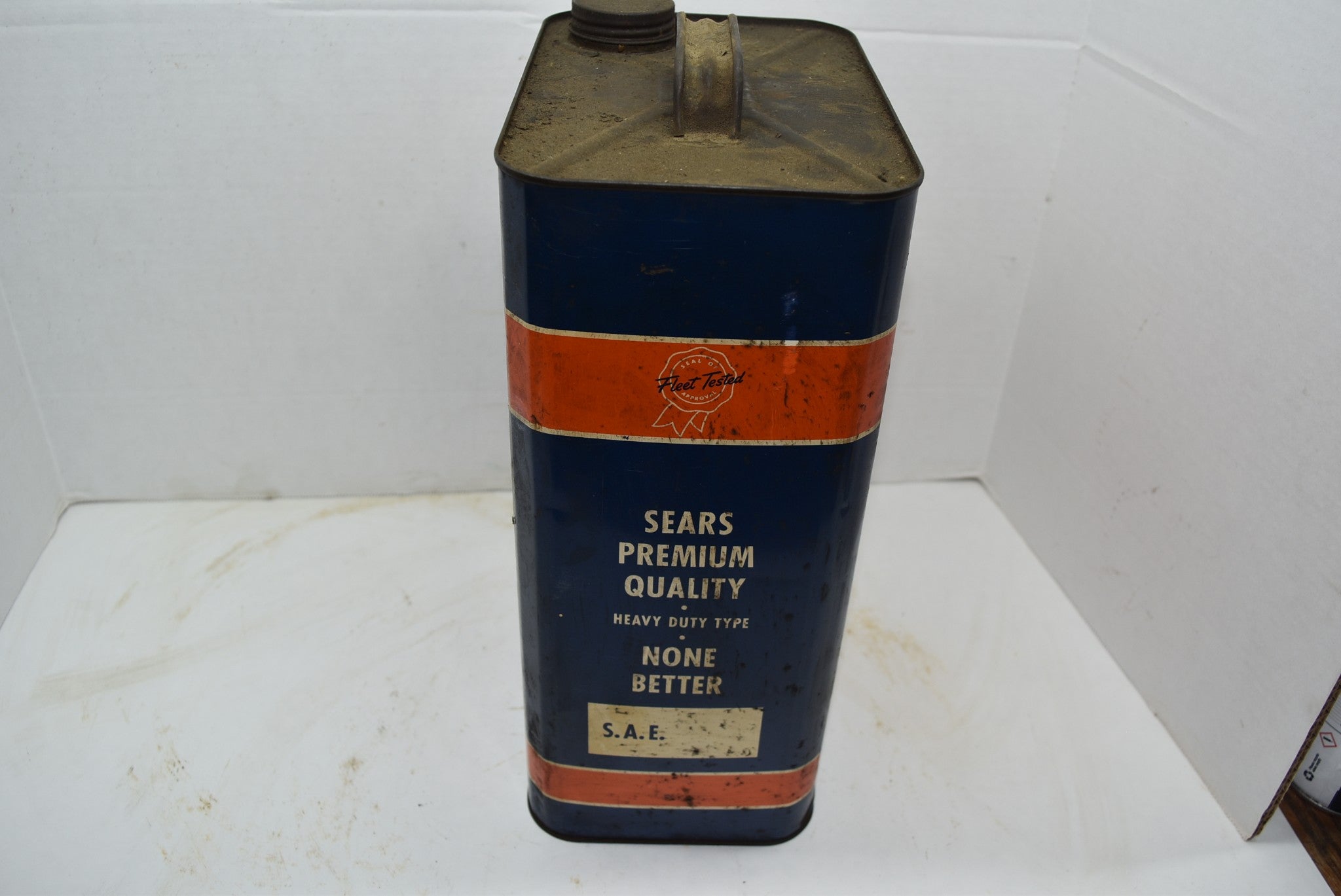 Vintage ALLSTATE Premium Motor Oil 10 Quarts Gas Station Metal Can Sig ...