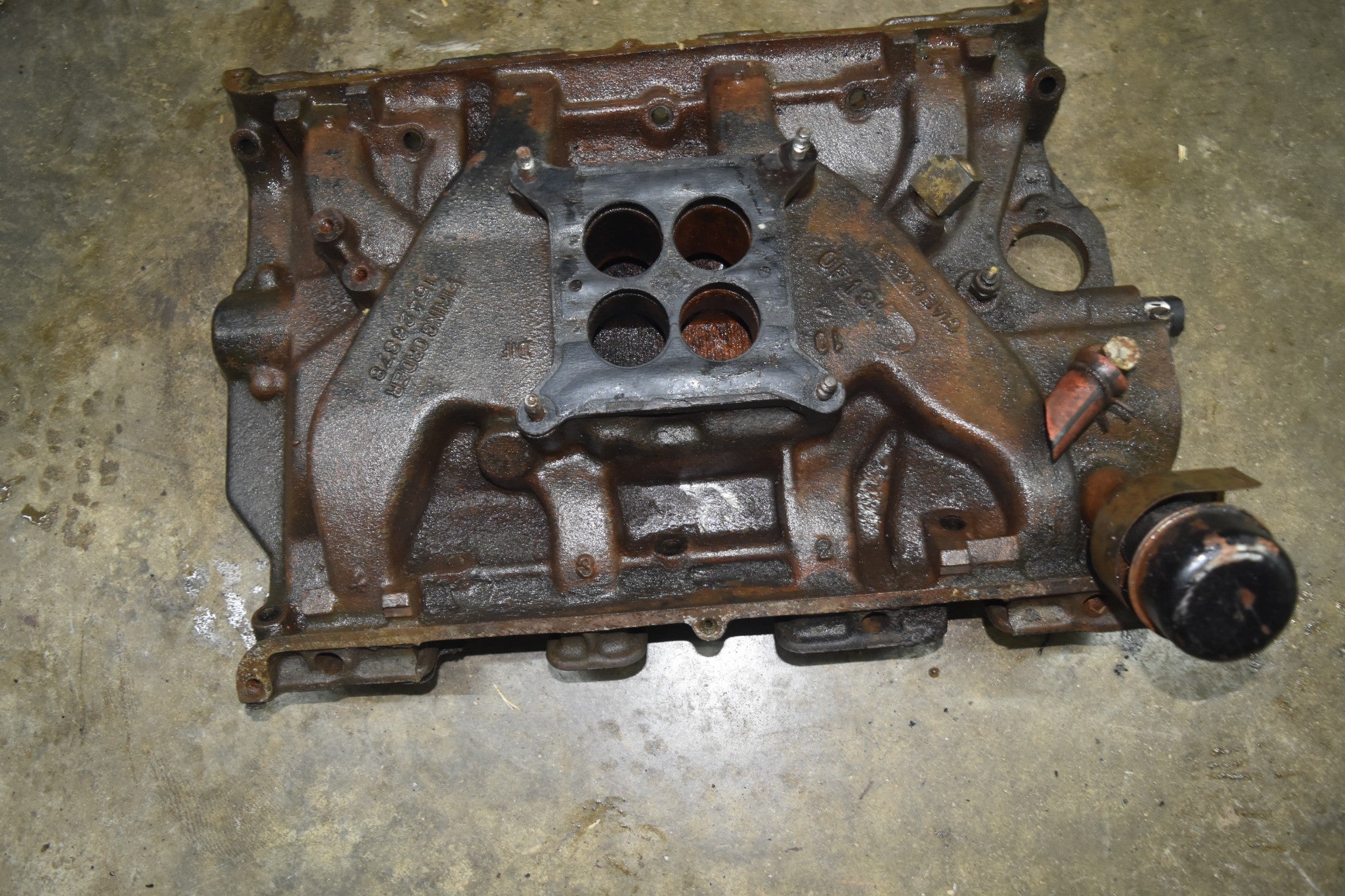 FORD THUNDERBIRD 390 352 4 BBL BARREL INTAKE FE C1AE9425B CAST IRON 19 ...