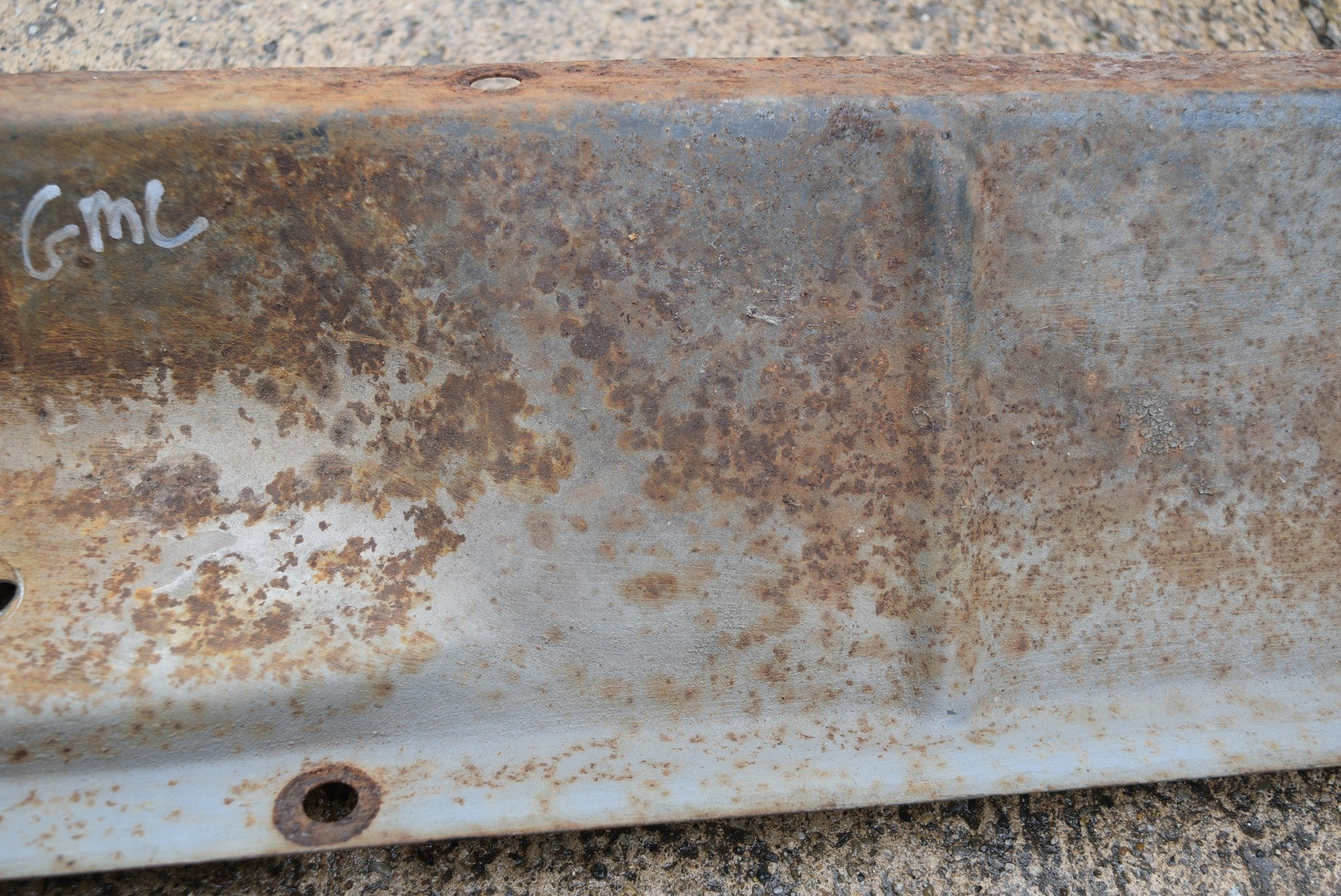 1957 Chevy GMC Truck Radiator Core Hood Latch Support OEM 57 Chevrolet ...