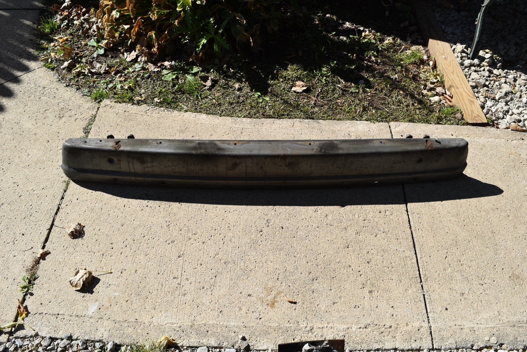 1979-1993 Ford Mustang Rear Bumper Metal Reinforcement Fox Body Origin ...