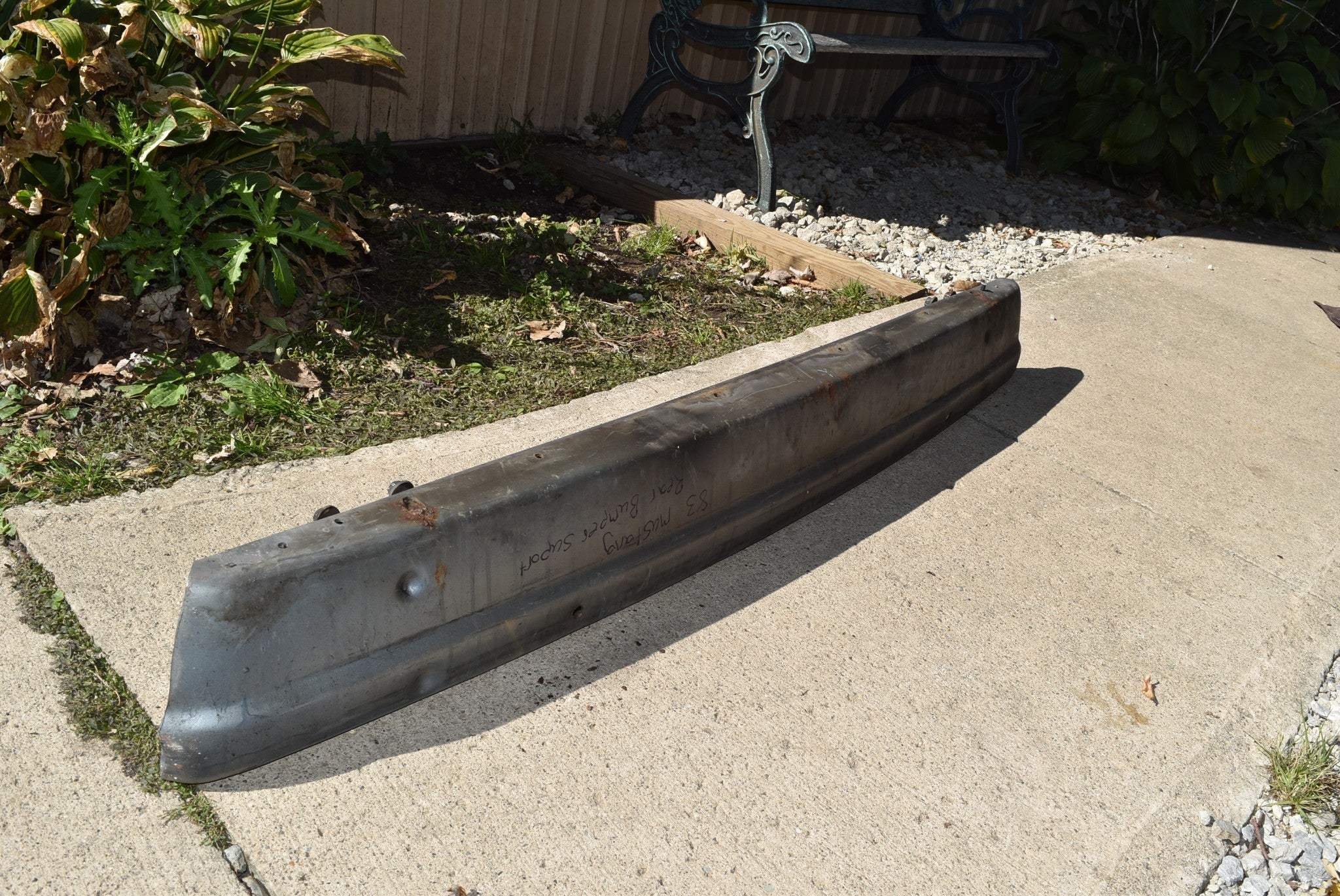 1979-1993 Ford Mustang Rear Bumper Metal Reinforcement Fox Body Origin ...