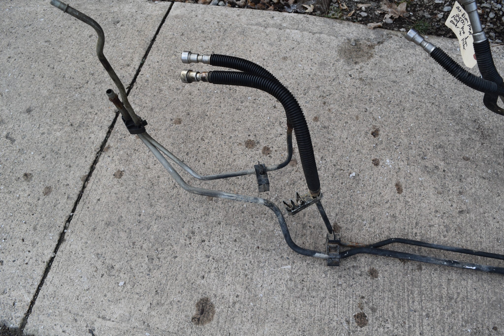 2002 CHEVROLET SILVERADO DURAMAX 6.6 LB7 DIESEL FUEL COOLER LINES 02 ...