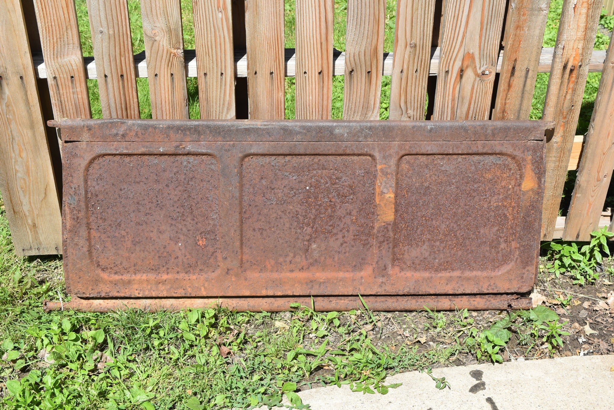 Old Vintage Ford V8 Tailgate Wall Decor Patina Man Cave Garage 40's Ta ...