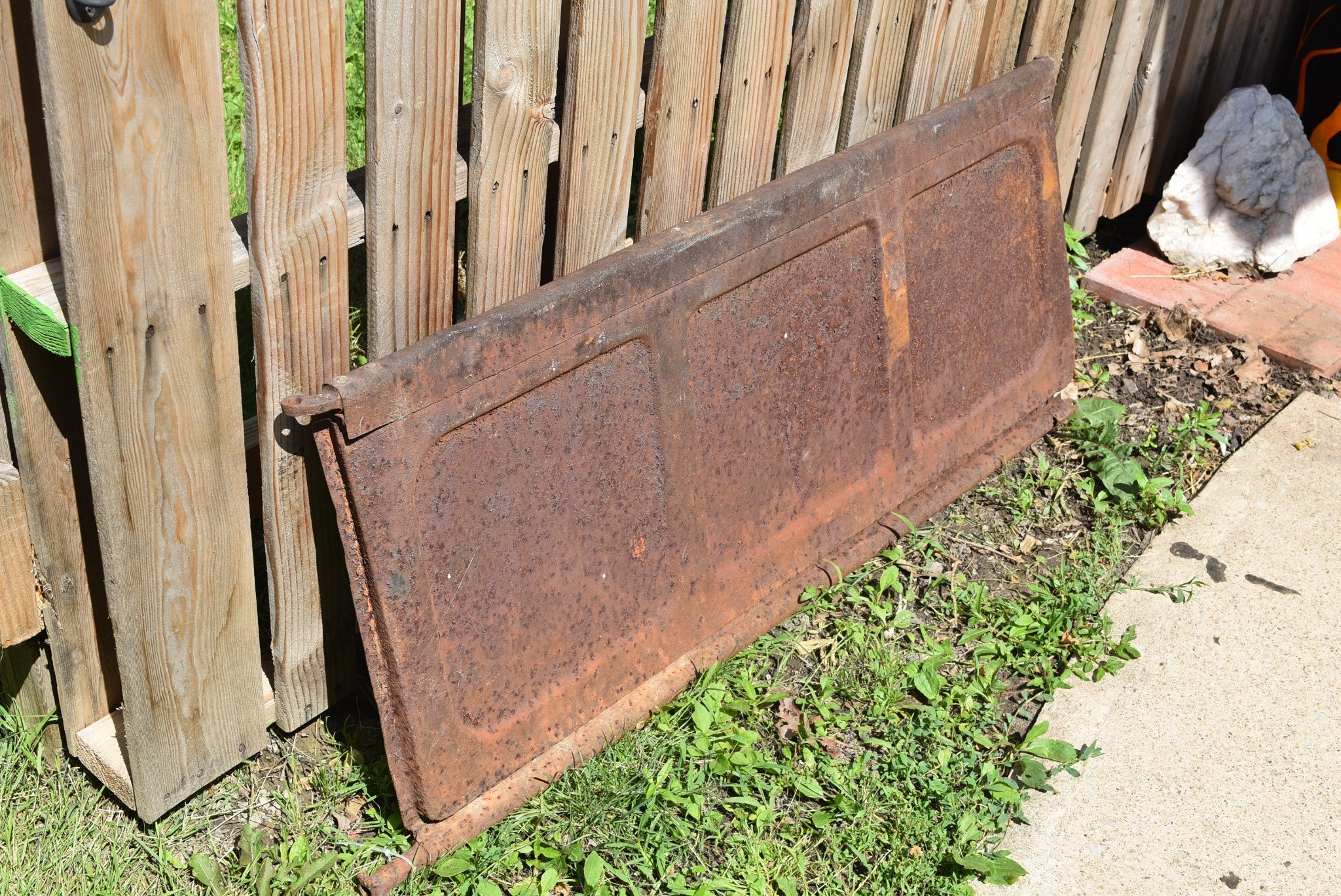 Old Vintage Ford V8 Tailgate Wall Decor Patina Man Cave Garage 40's Ta ...