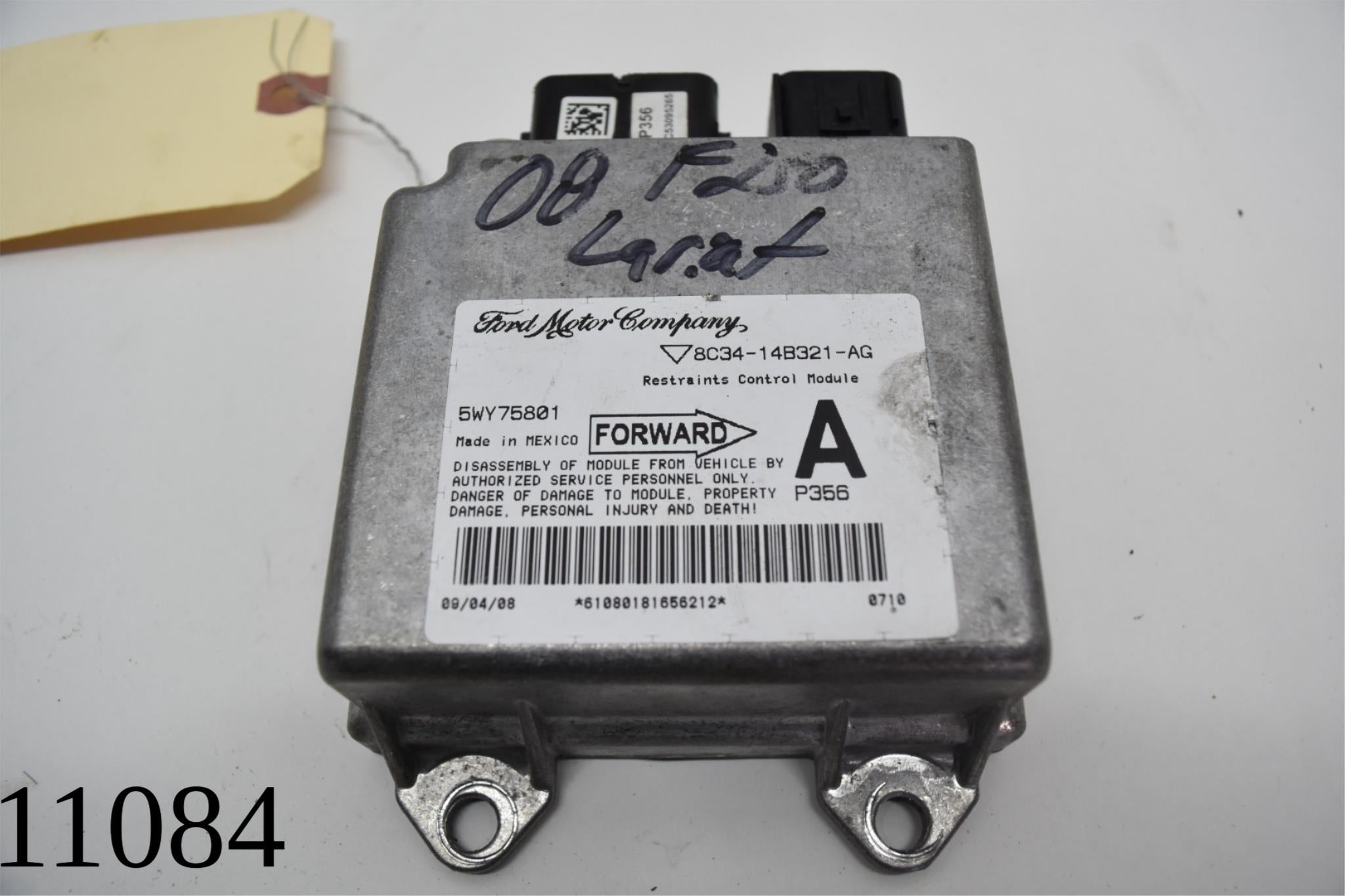 2008 2009 2010 F250 F350 F450 F550 SD RESTRAINT CONTROL MODULE 5WY7580 ...