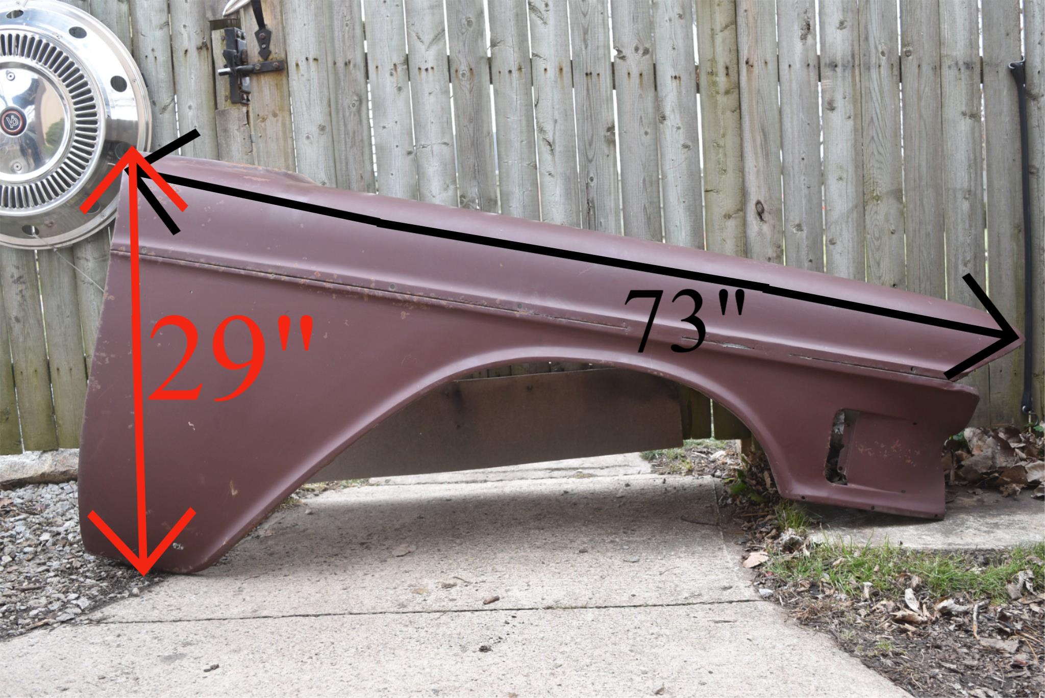 1958 Cadillac Limo Front Right Fender Fleetwood Series 75 58 Cadillac ...