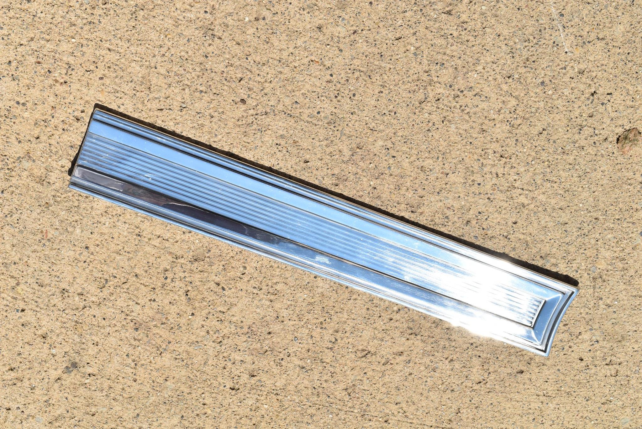 1964 Ford Galaxie Left Trunk Trim Moulding Restored Driver 64 Lower De ...