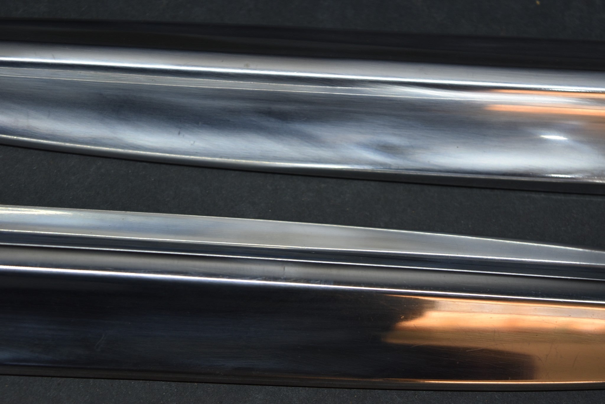 1957 Chevy 210 Tail Fin Trim Toppers Caps Pair LH RH Set 57 Chevrolet ...