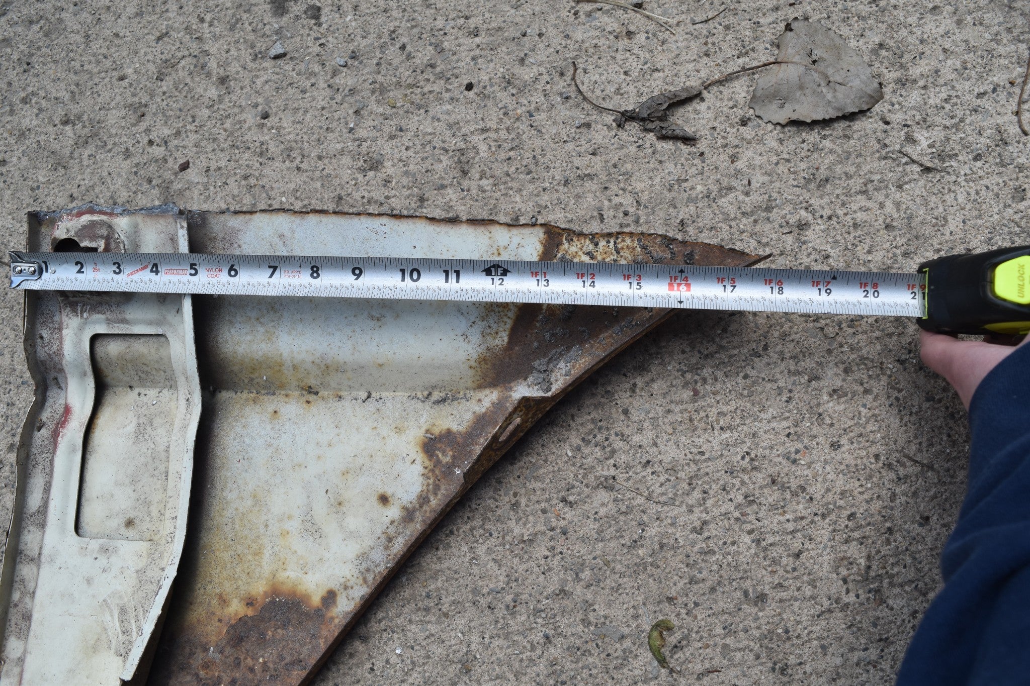 1964 Ford Galaxie Left Driver Fender Dog Leg Behind Well Patch Panel M ...