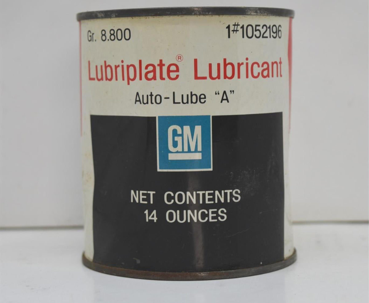 Vintage GM Lubriplate Lubricant Auto-Lube 1960-1970 Full Can 14 Oz Gen ...