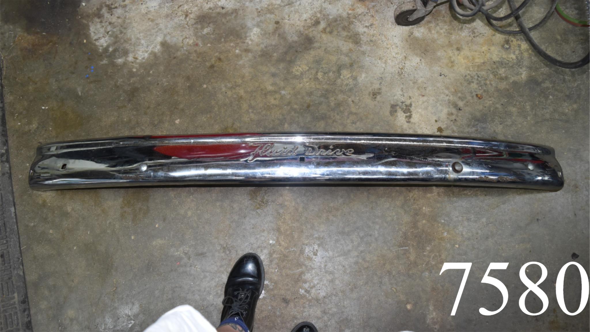 1946 1948 Dodge D24 Custom Deluxe Rear Bumper Center Section Fluid Dri ...