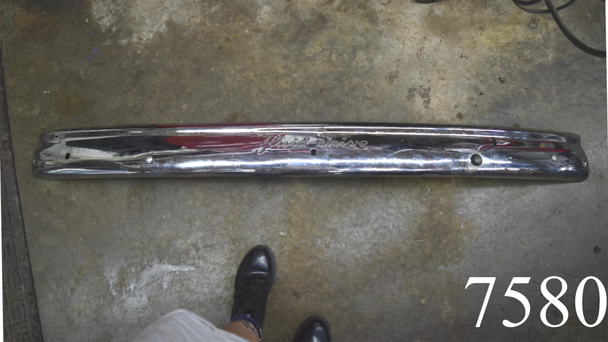 1946 1948 Dodge D24 Custom Deluxe Rear Bumper Center Section Fluid Dri ...