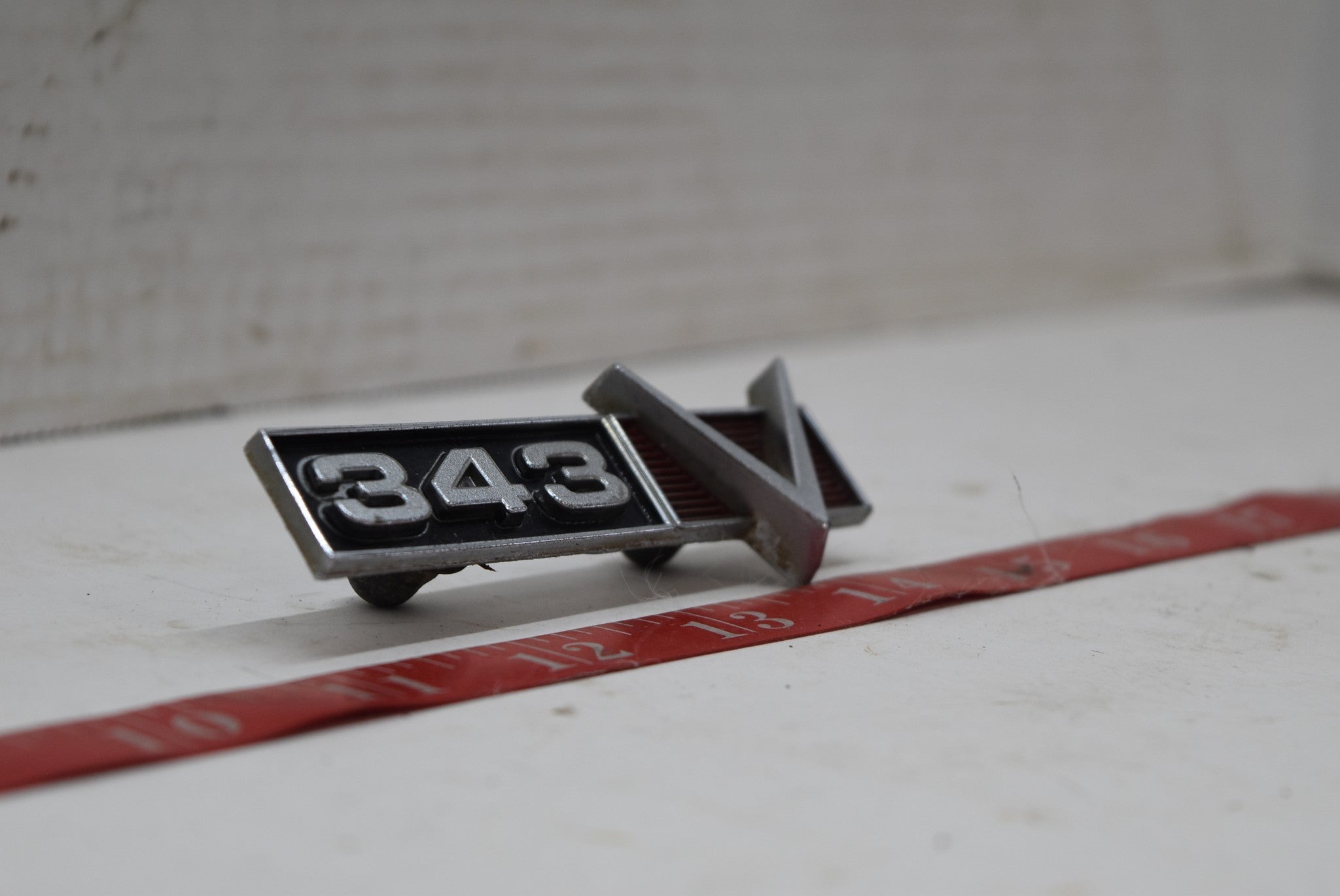 1968 1969 AMC AMX 343 Emblem Badge OEM V8 68 69– FatMan's Garage, LLC