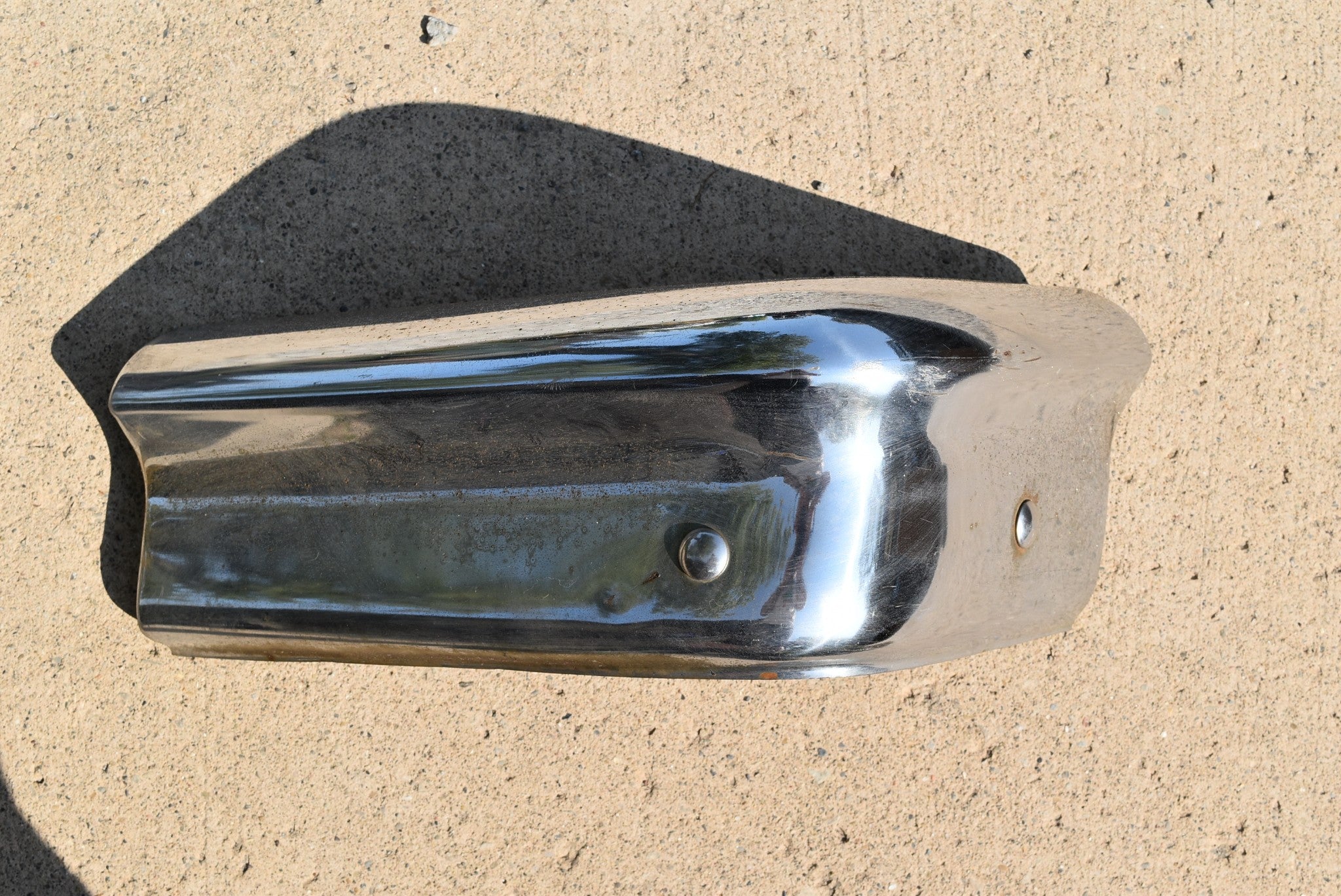 1958 Chevrolet Impala Right Passenger Rear Bumper Section Chevy 58 OEM ...