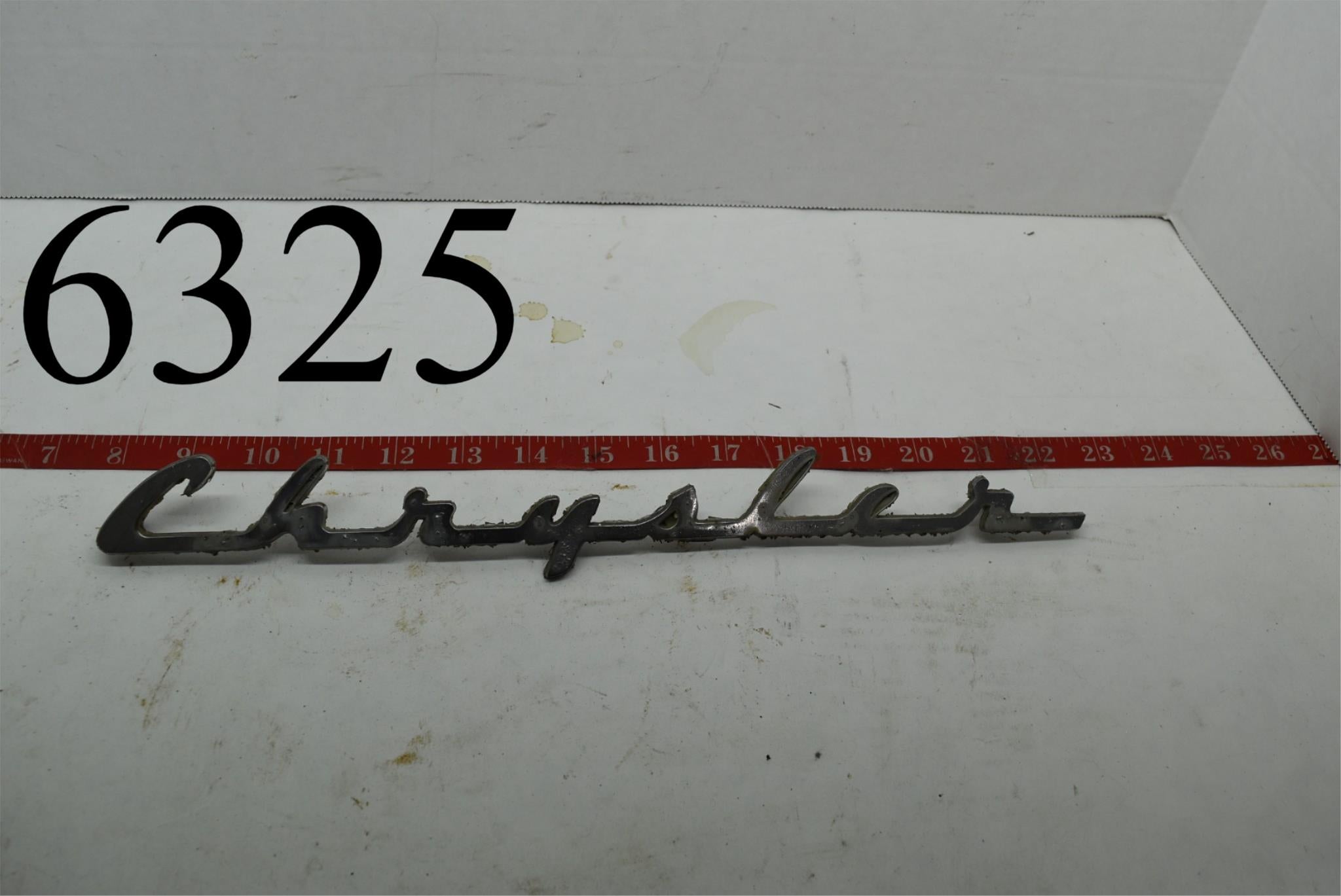 1954 CHRYSLER SCRIPT 'CHRYSLER' CHROME 1331621 Emblem– FatMan's Garage, LLC