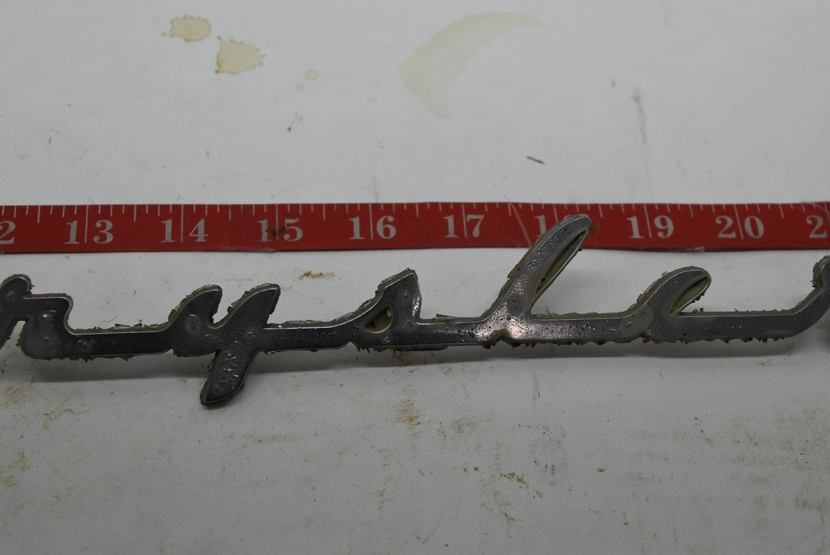 1954 CHRYSLER SCRIPT 'CHRYSLER' CHROME 1331621 Emblem– FatMan's Garage, LLC