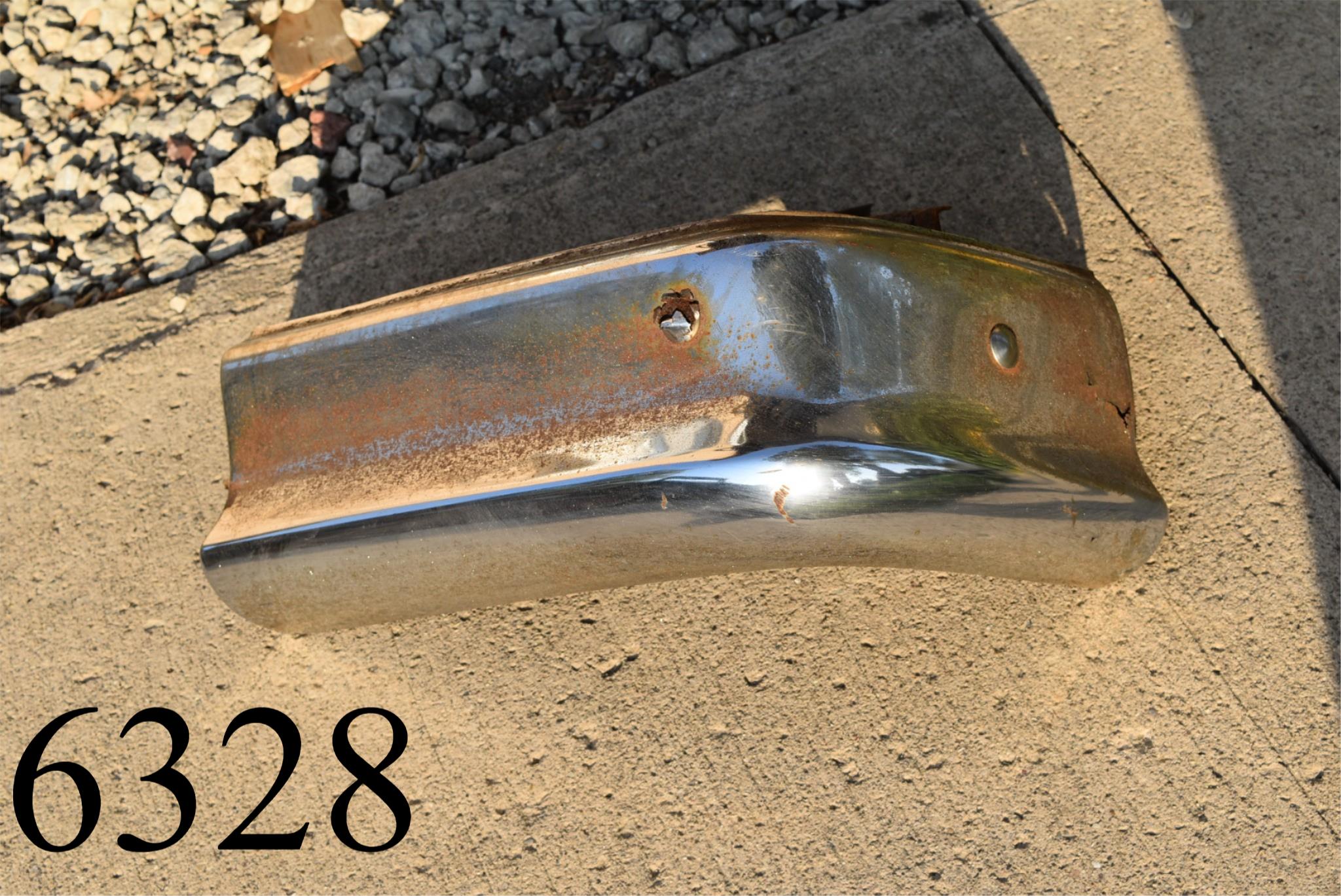 1958 Chevrolet Impala Left Driver Rear Bumper Section Chevy 58 OEM Bel ...