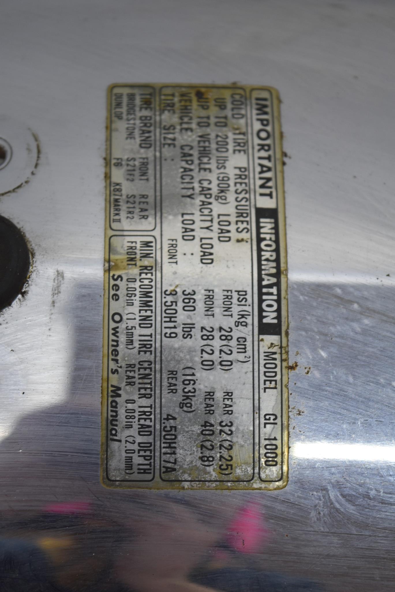 1975-1977 Honda GL1000 Rear Fender Goldwing Original OEM 75 76 77 1976 ...