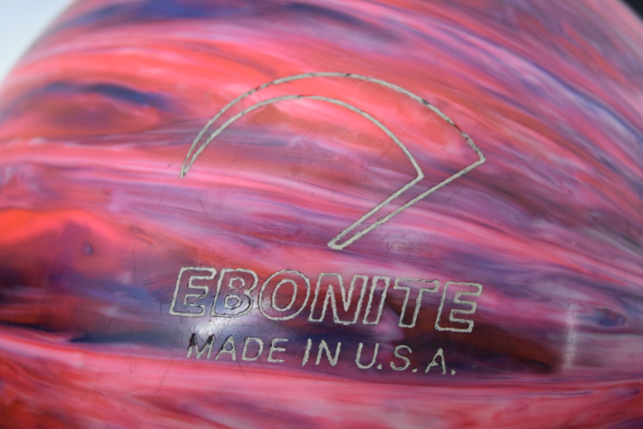 Ebonite Zoom Glow 10lb Bowling Ball Pre-Drilled With Bag Red White Blu ...