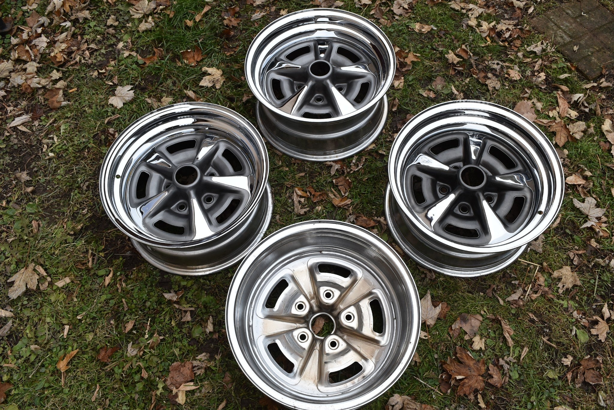 Set of 4 Pontiac Rally 2 Wheels New Open Box 15x7– FatMan's Garage, LLC