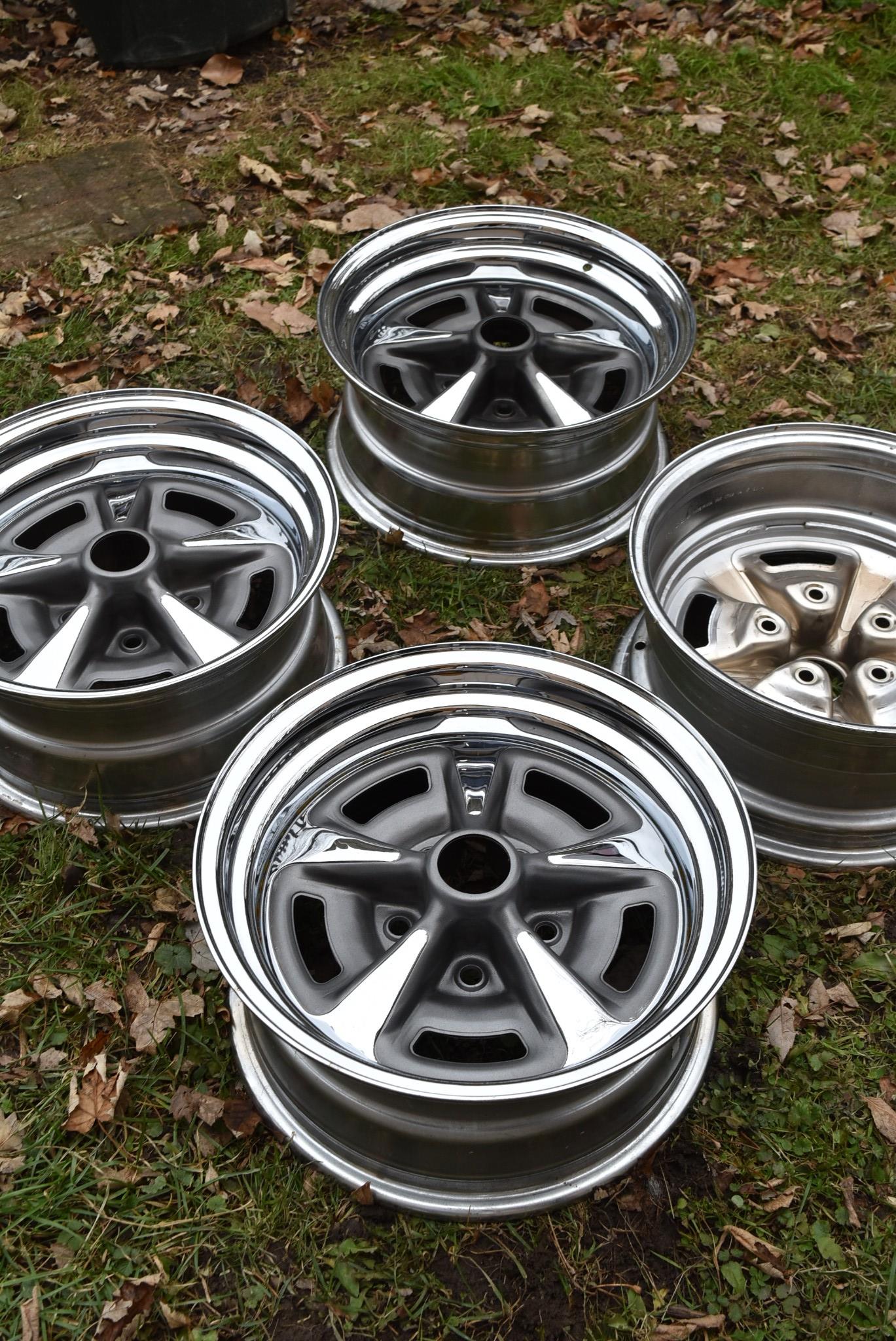 Set of 4 Pontiac Rally 2 Wheels New Open Box 15x7– FatMan's Garage, LLC
