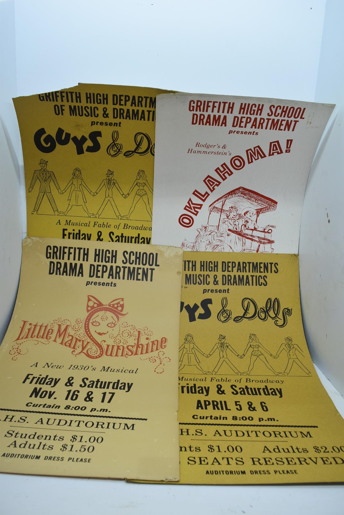 Vintage Play Musical Posters Theater Advertisements Decor– FatMan's ...