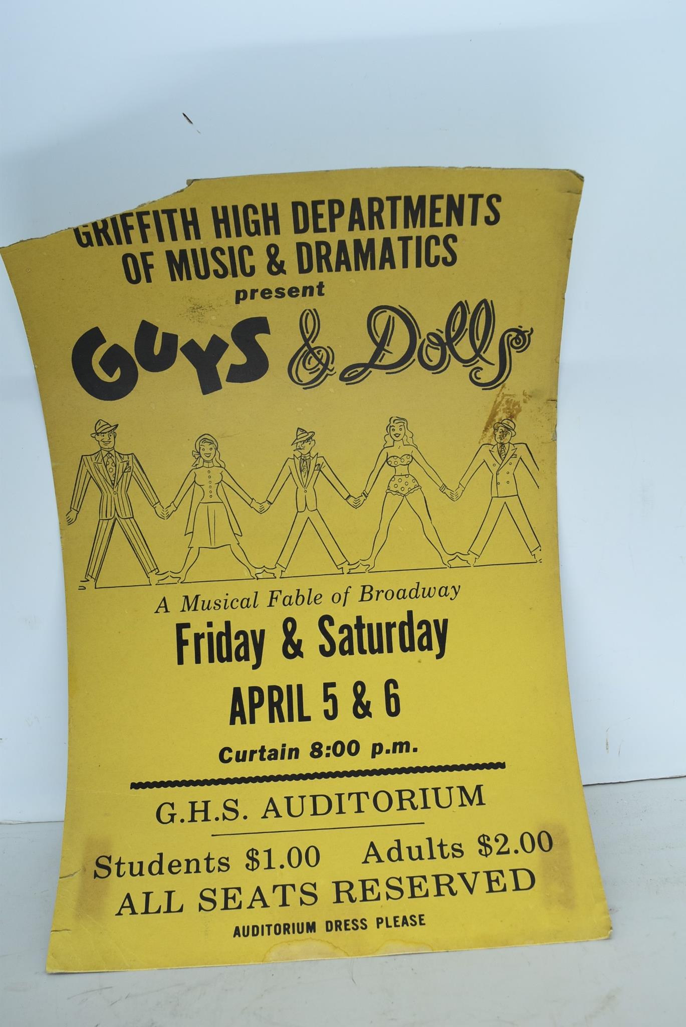 Vintage Play Musical Posters Theater Advertisements Decor– FatMan's ...